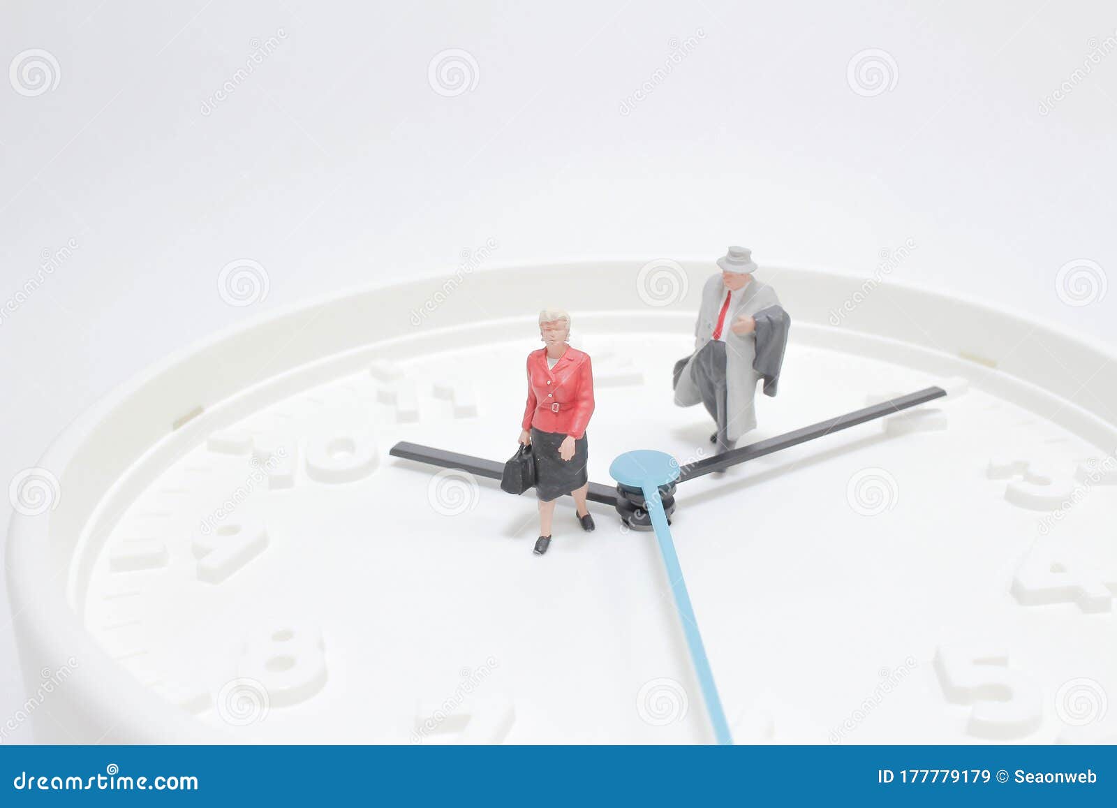 A Team Work and Time Management Concept Stock Image - Image of ...