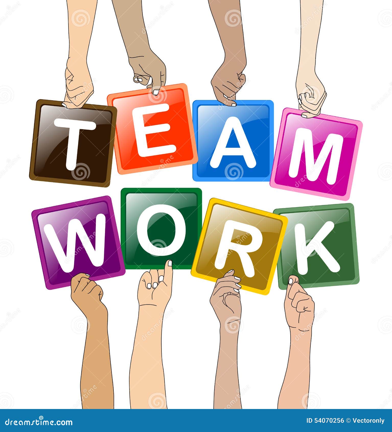 Team work stock vector. Illustration of choices, creativity - 54070256