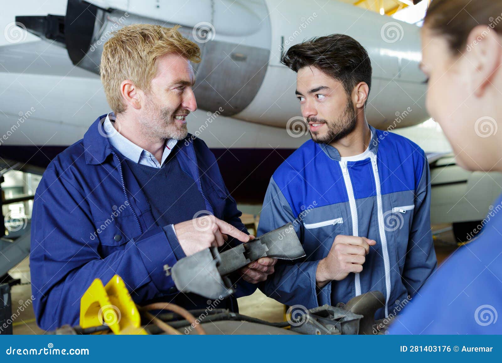 Team Workers Assembling Aircraft Stock Photo - Image of assembler ...