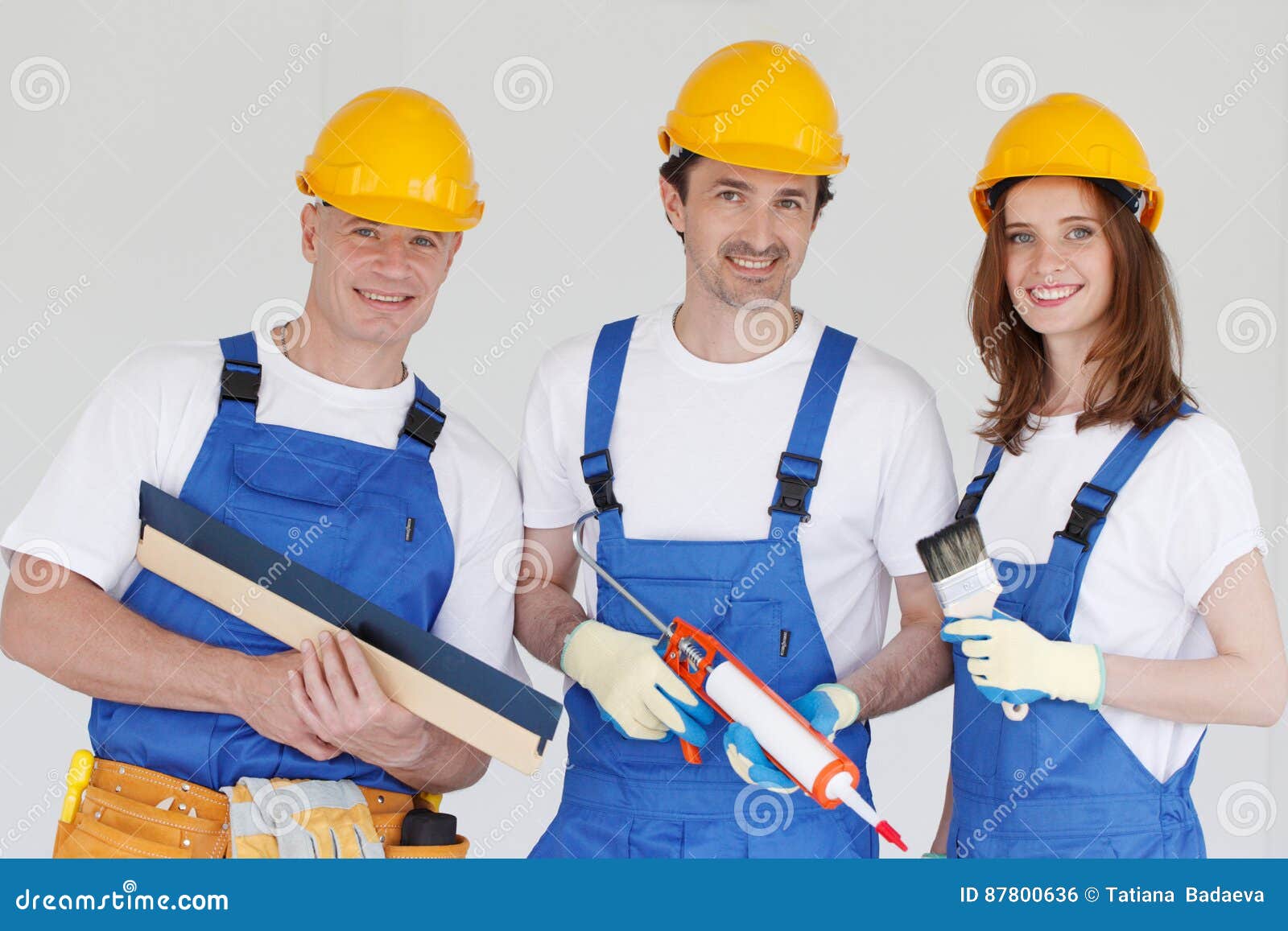 Team of workers stock photo. Image of team, contractors - 87800636