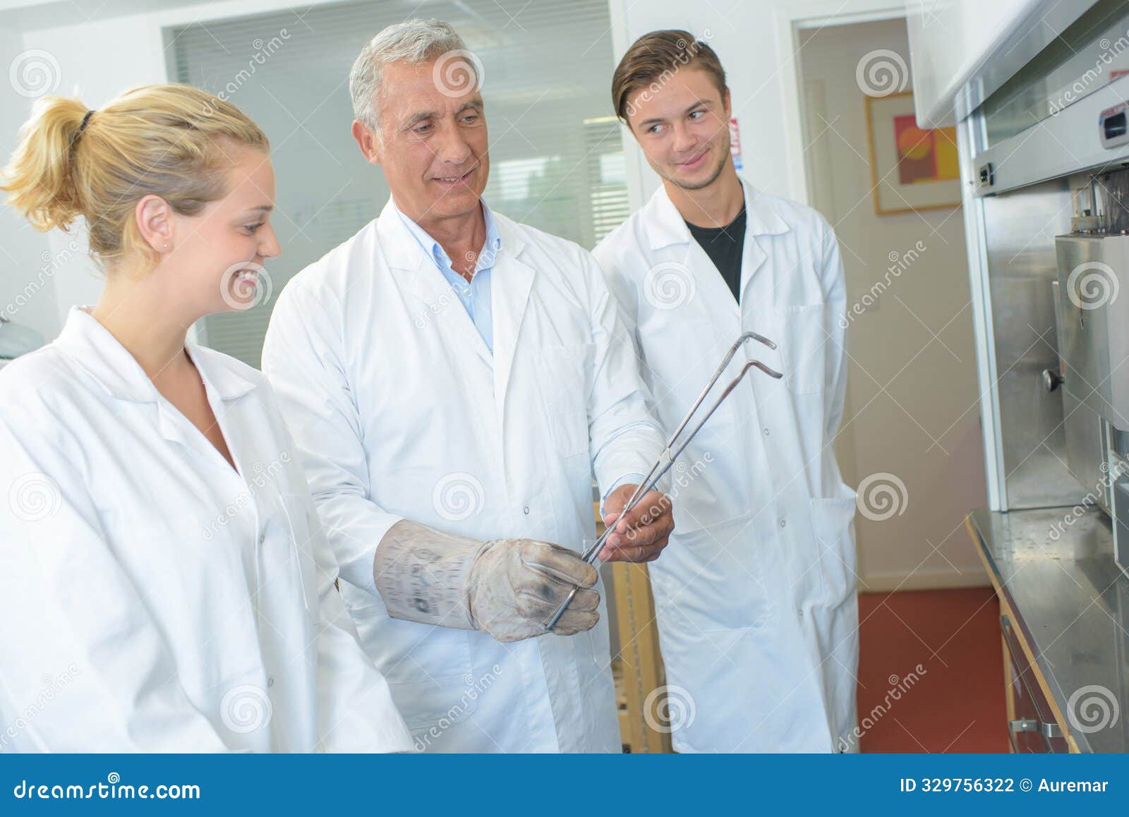 Team workers at lab stock photo. Image of clinic, adult - 329756322
