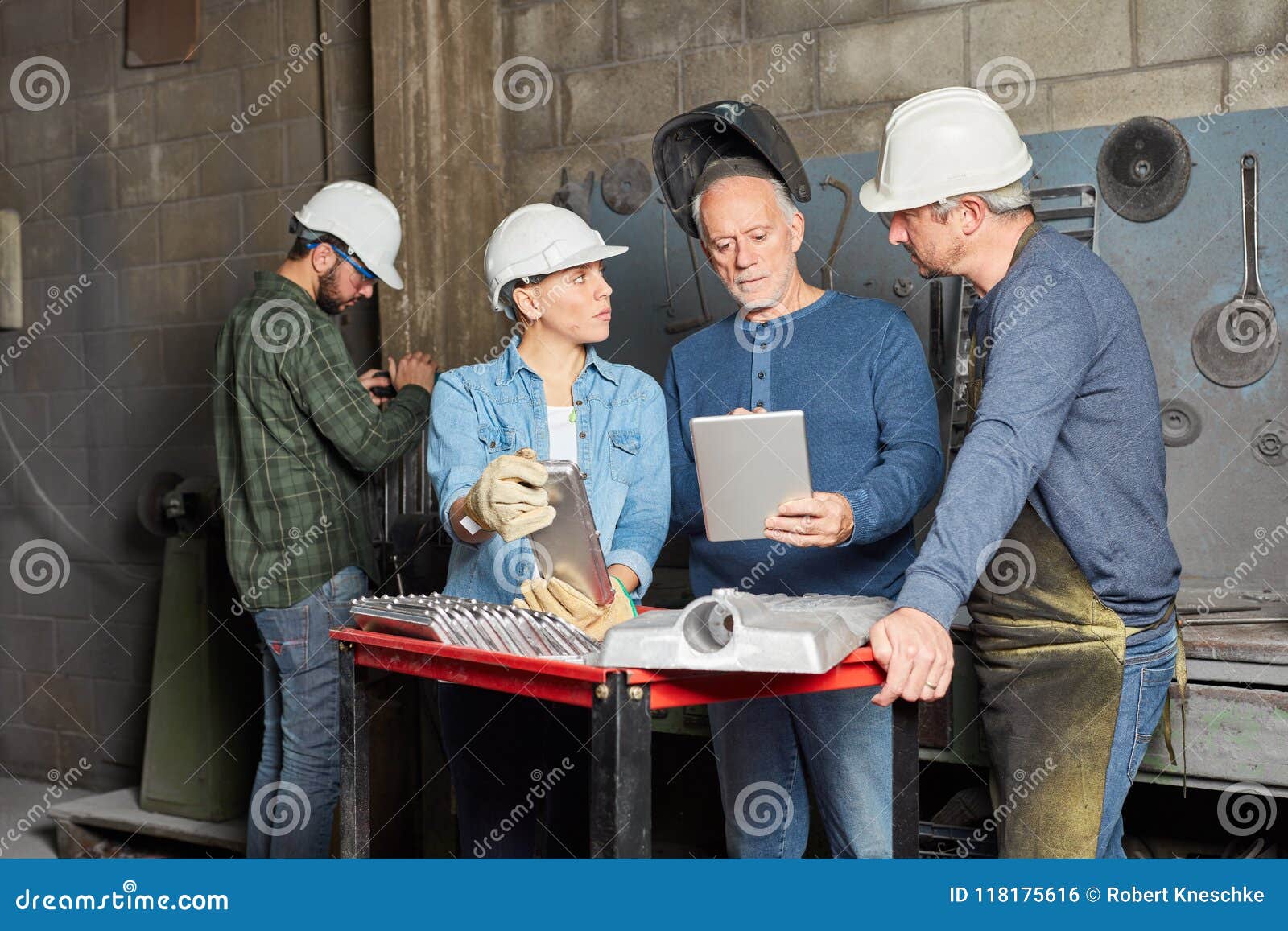 Team of Workers Planning in Cooperation Stock Photo - Image of ...