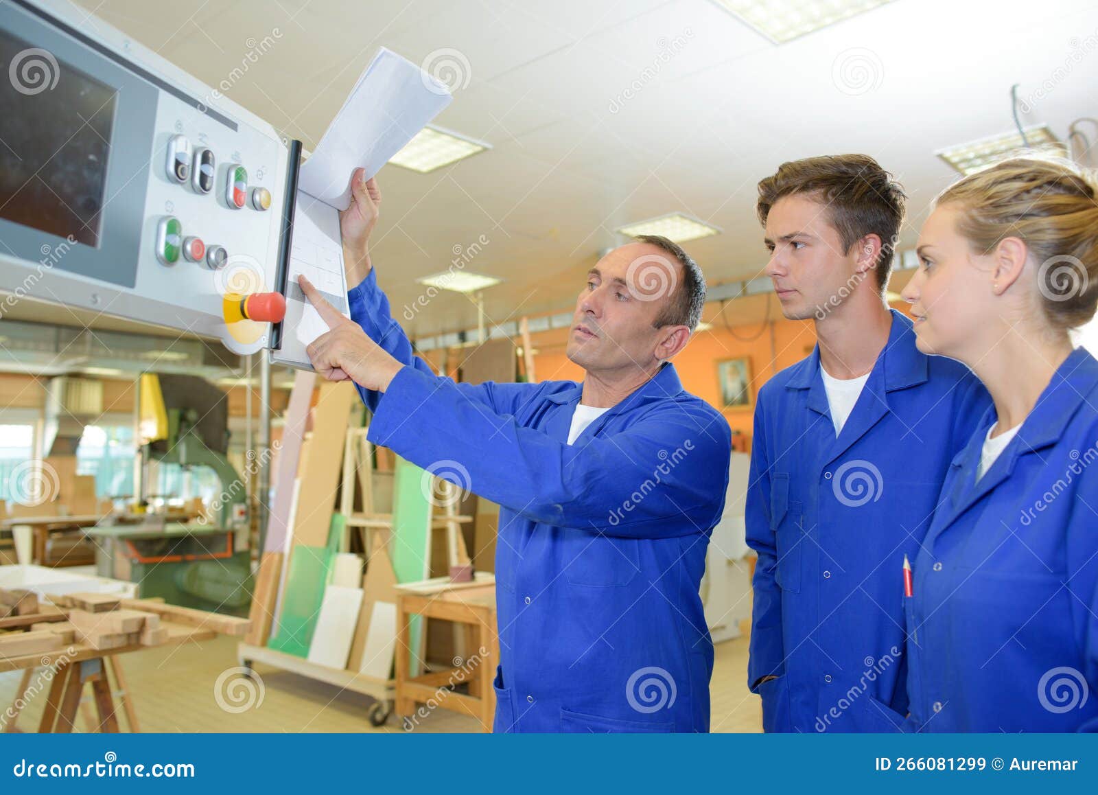 Team Workers Showing Manual Stock Image - Image of carpenter, industry ...