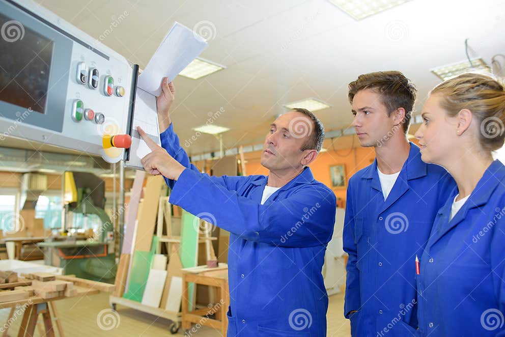 Team Workers Showing Manual Stock Image - Image of carpenter, industry ...