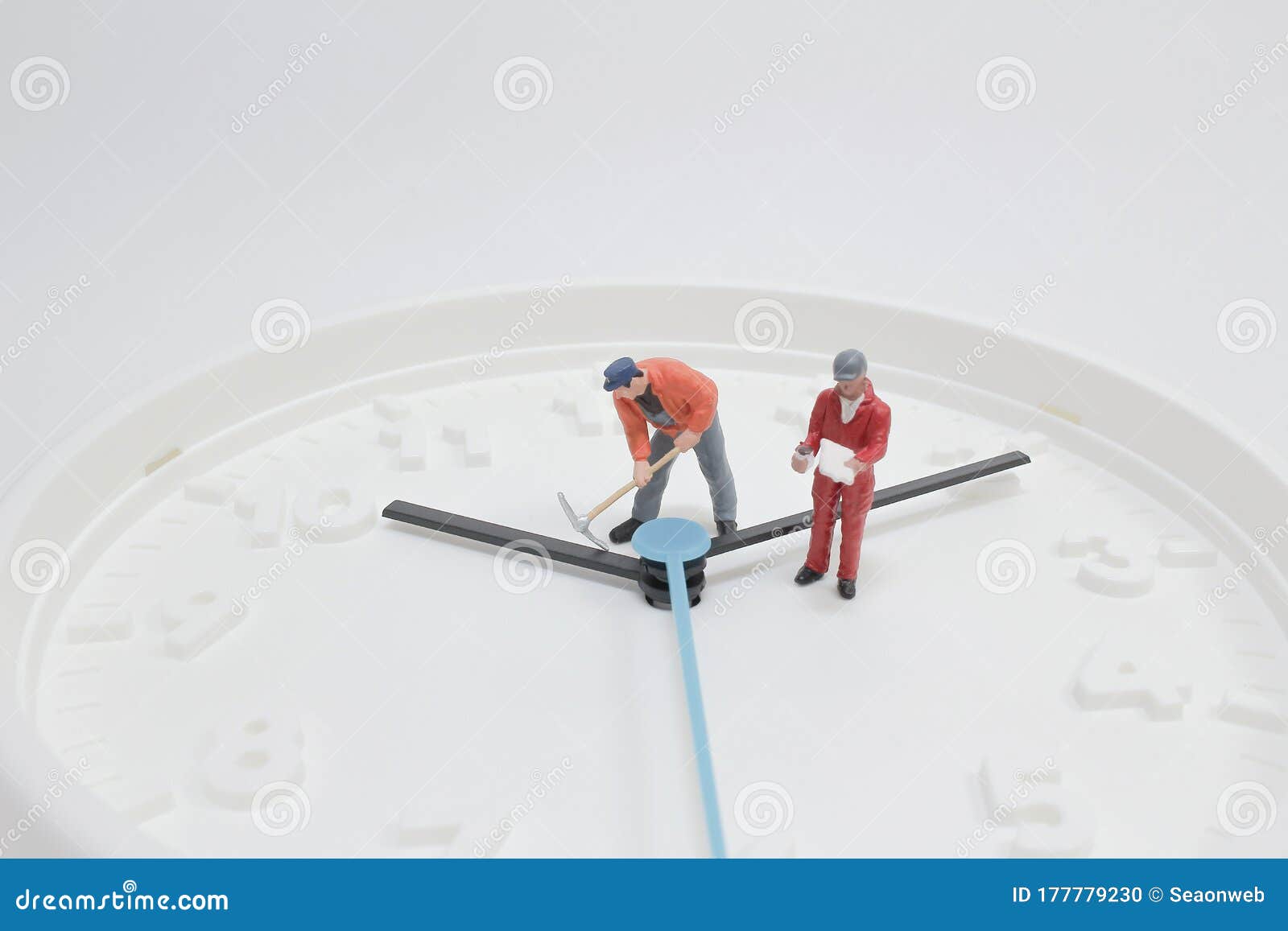 Team is Working on an Alarm Clocks , Working Time Concept Stock Photo ...