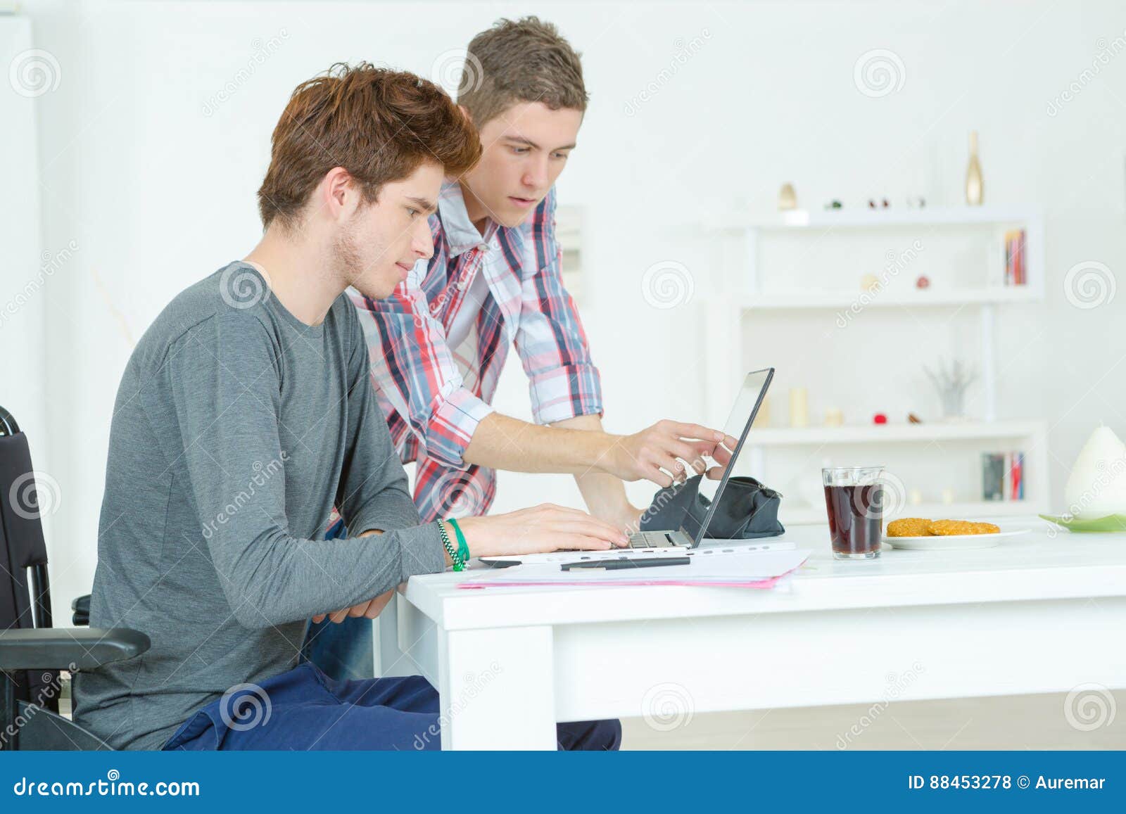 Team working on computer stock photo. Image of teenager - 88453278