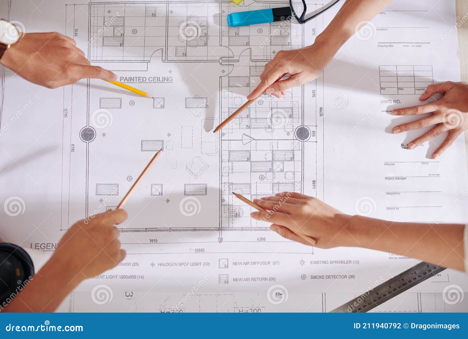 Team Working on Design Project Stock Photo - Image of creative, hands ...