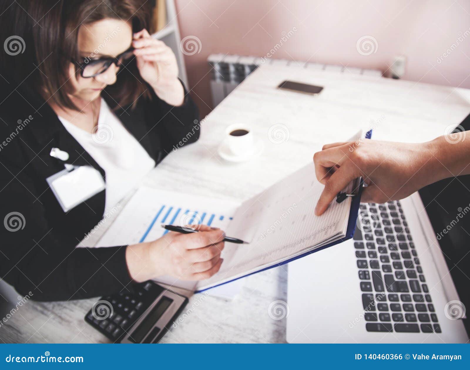 Team working in document stock photo. Image of teamwork - 140460366