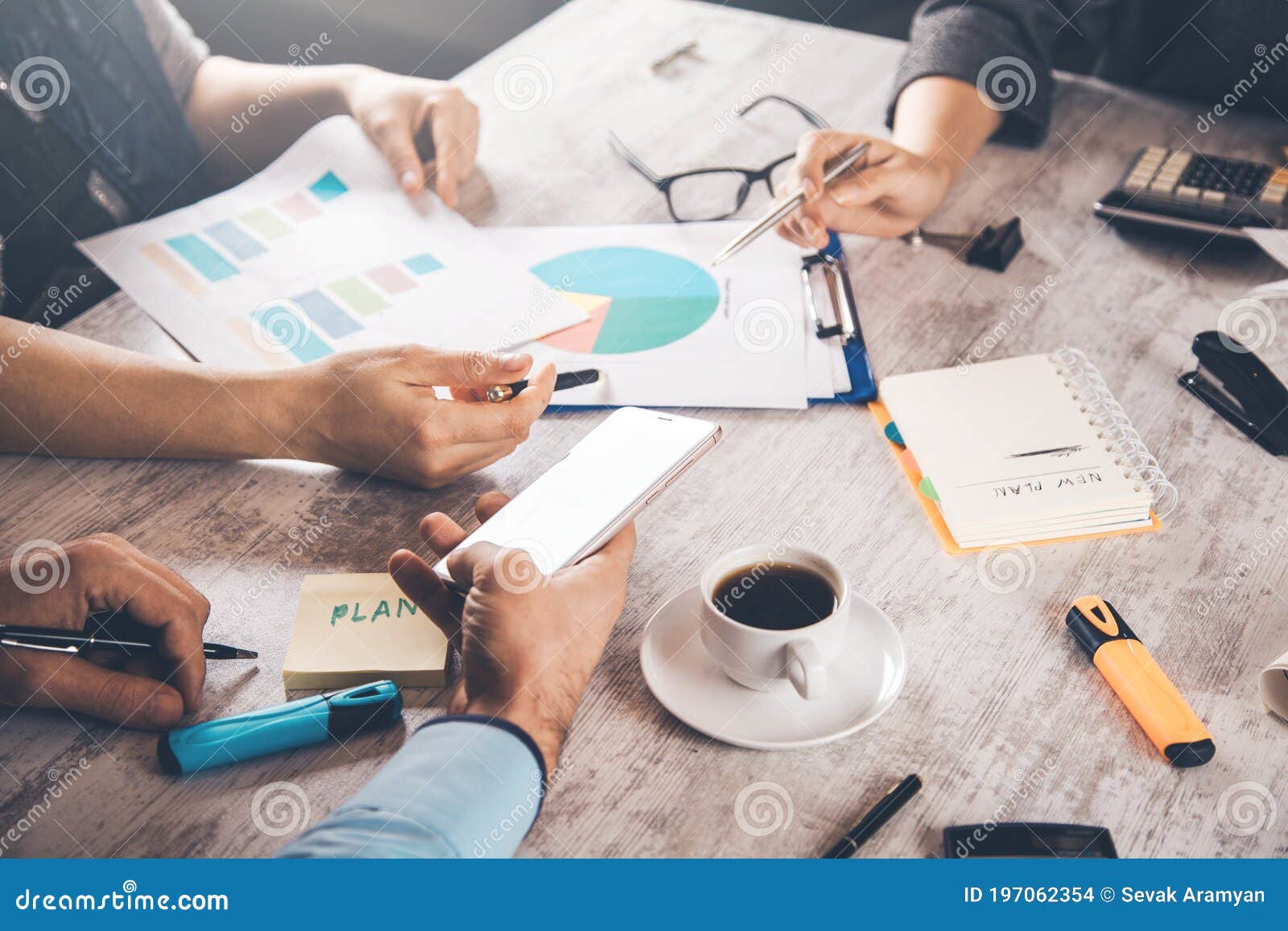 Team working in graph stock photo. Image of analytics - 197062354