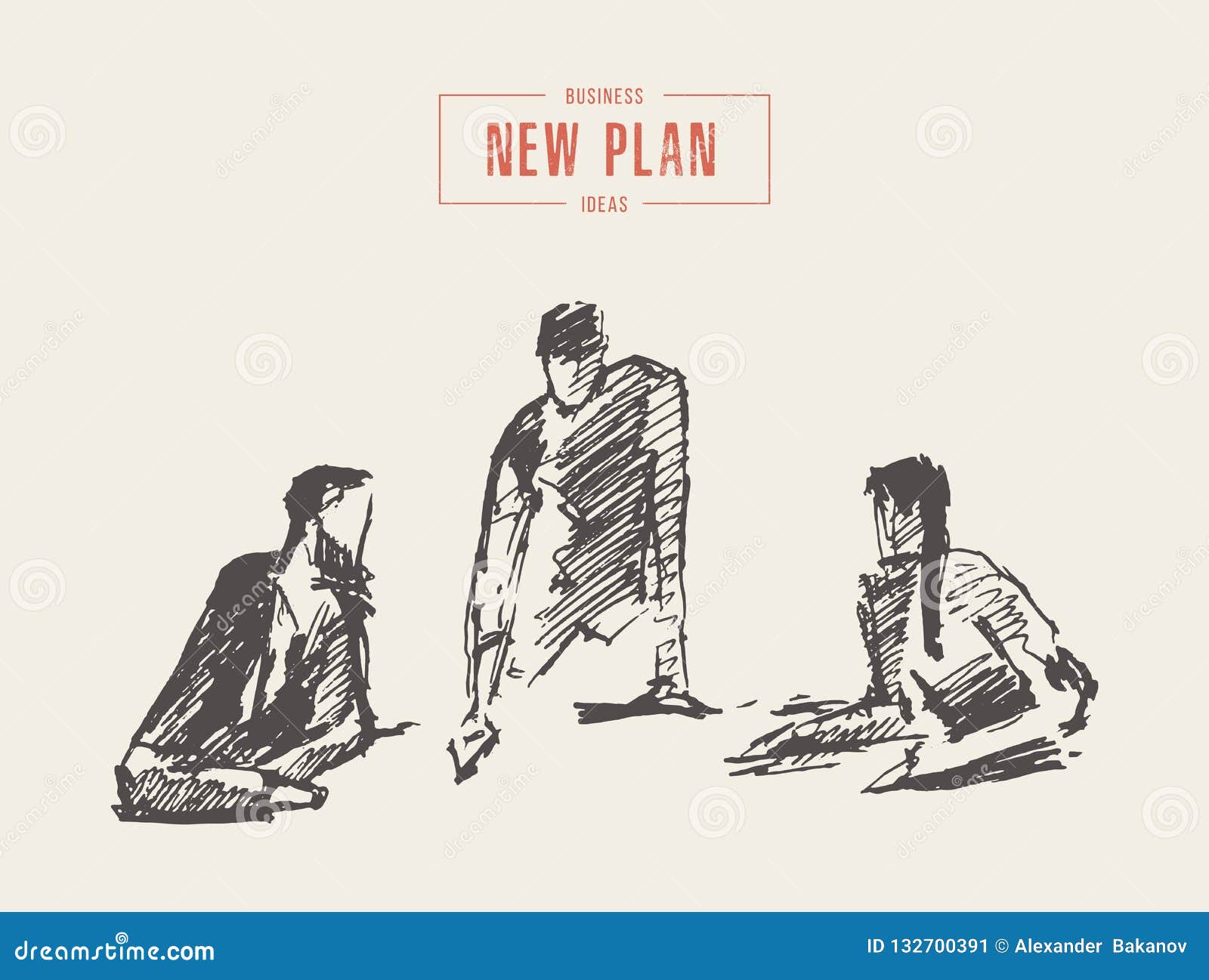 Project Teamwork Concept Illustration Of Business People Working ...