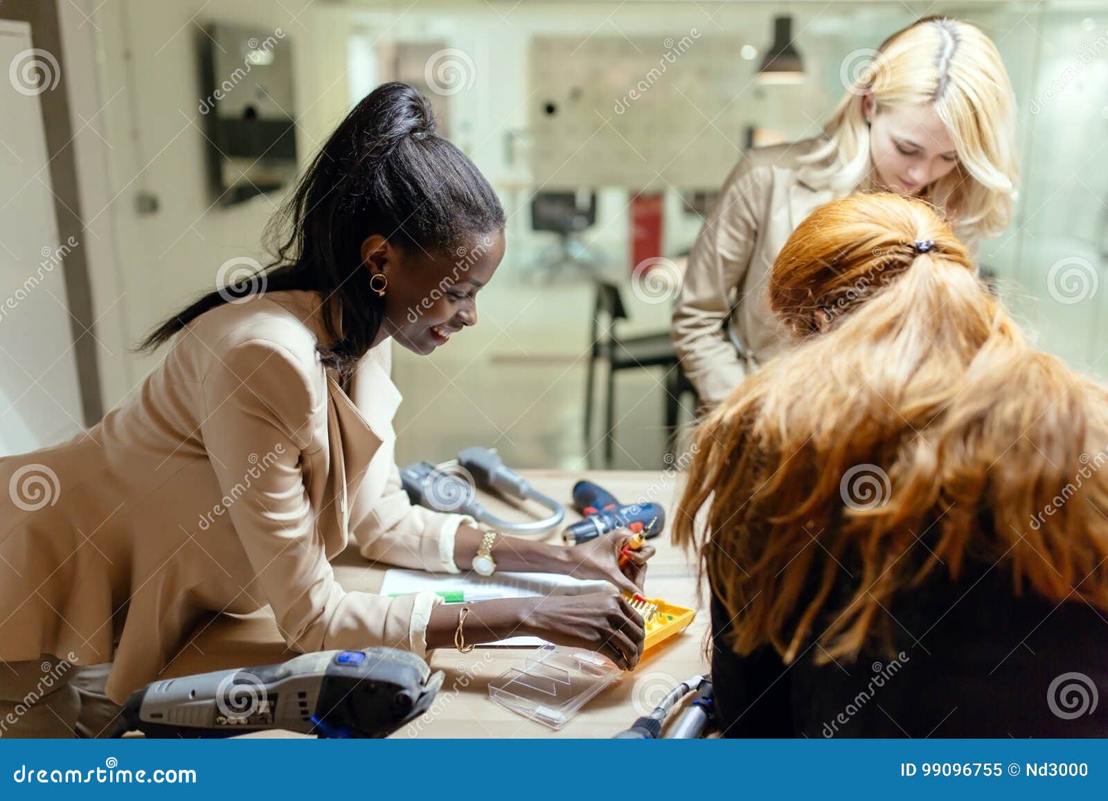 Team Working on Project Together Stock Image - Image of creative ...