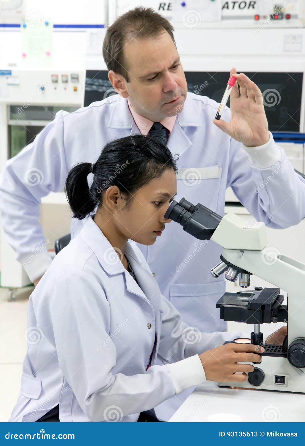Team is Working on Research Stock Image - Image of pharma, microscope ...