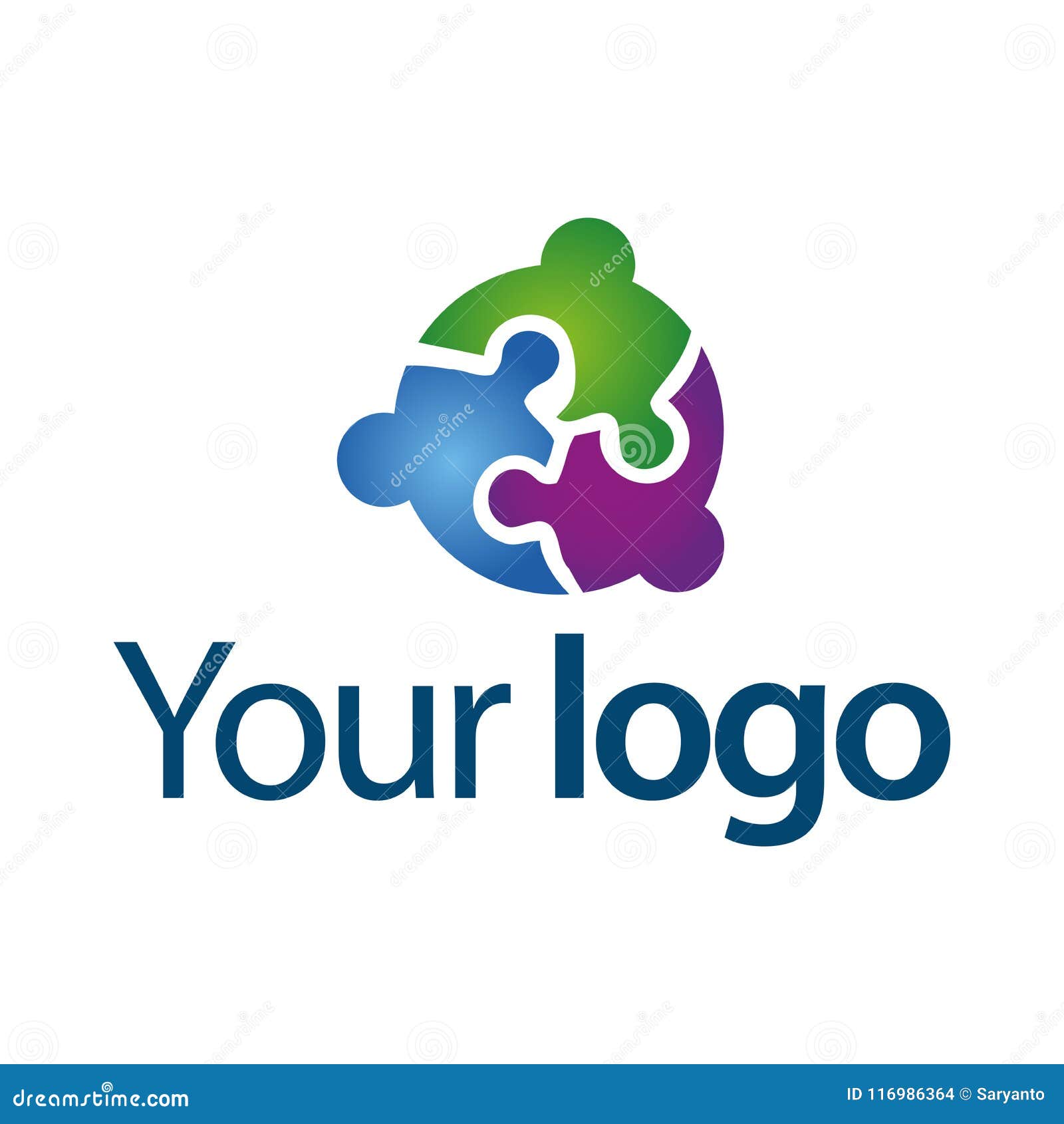 Team Working Together. Group of People. Team Work. Logo Vector Stock ...
