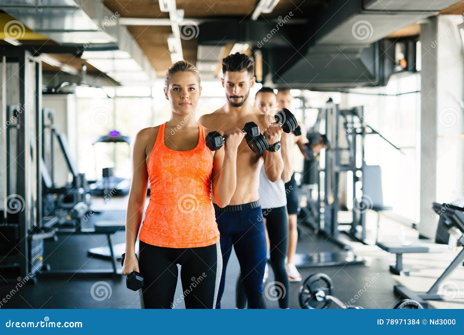 Team workout in gym stock photo. Image of bodycare, class - 78971384