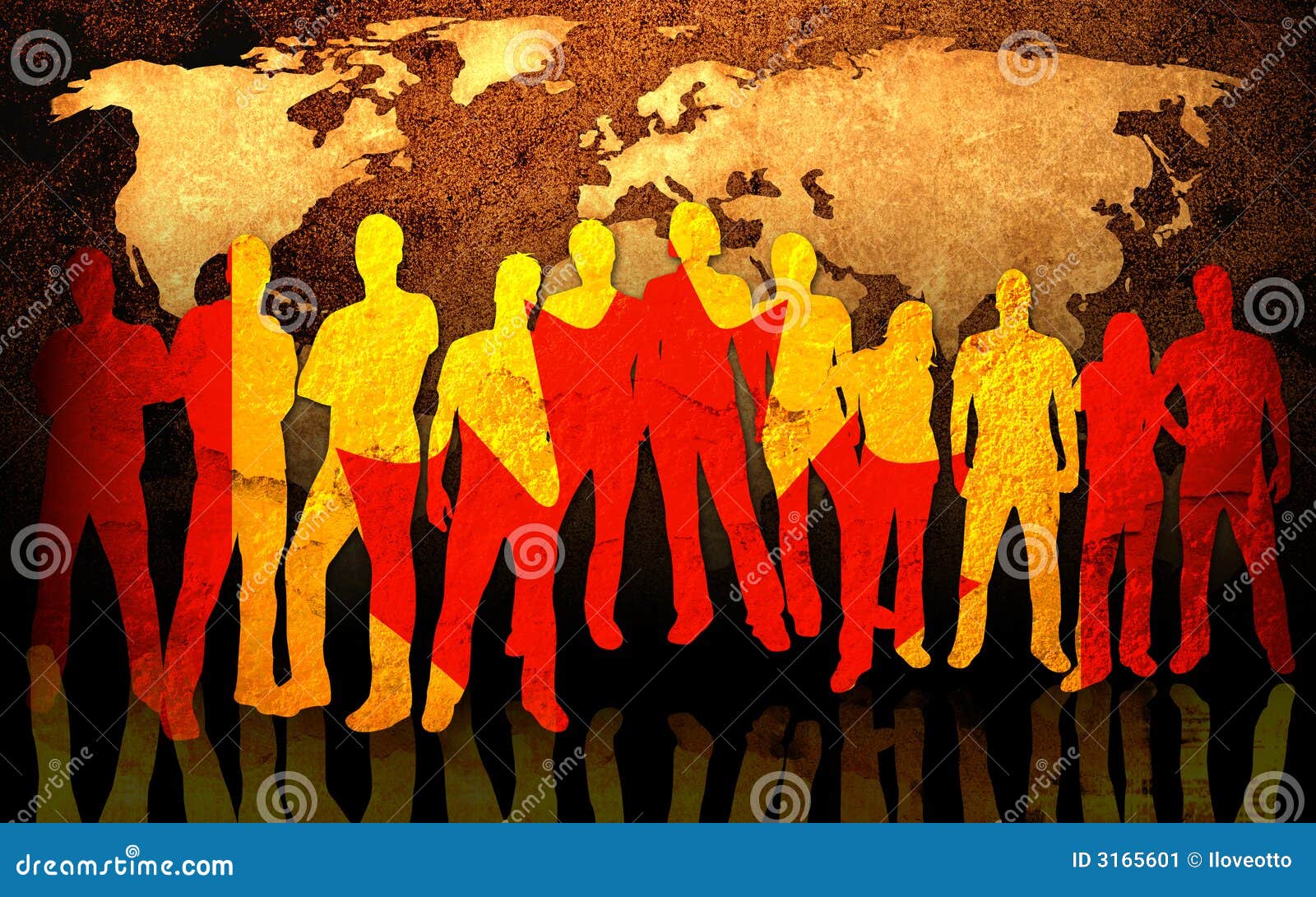 Team and world map stock illustration. Illustration of flag - 3165601
