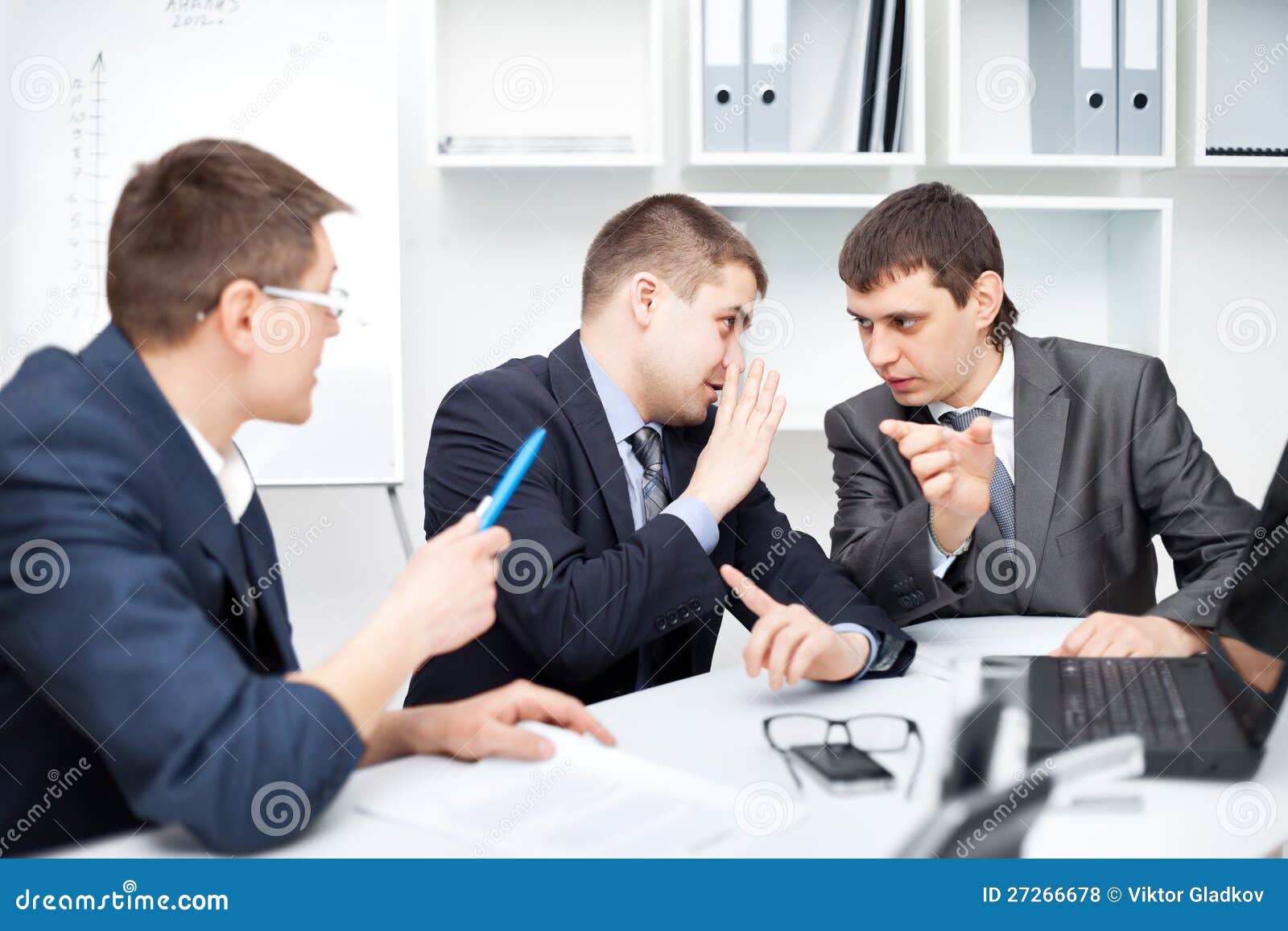 Team of Young Business Men Working Together Stock Photo - Image of ...