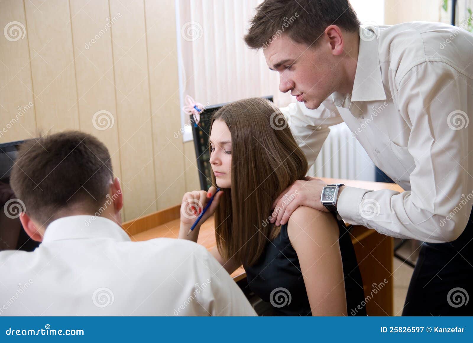 Team Young, Businessmen Solves a Complex Problem Stock Image - Image of ...