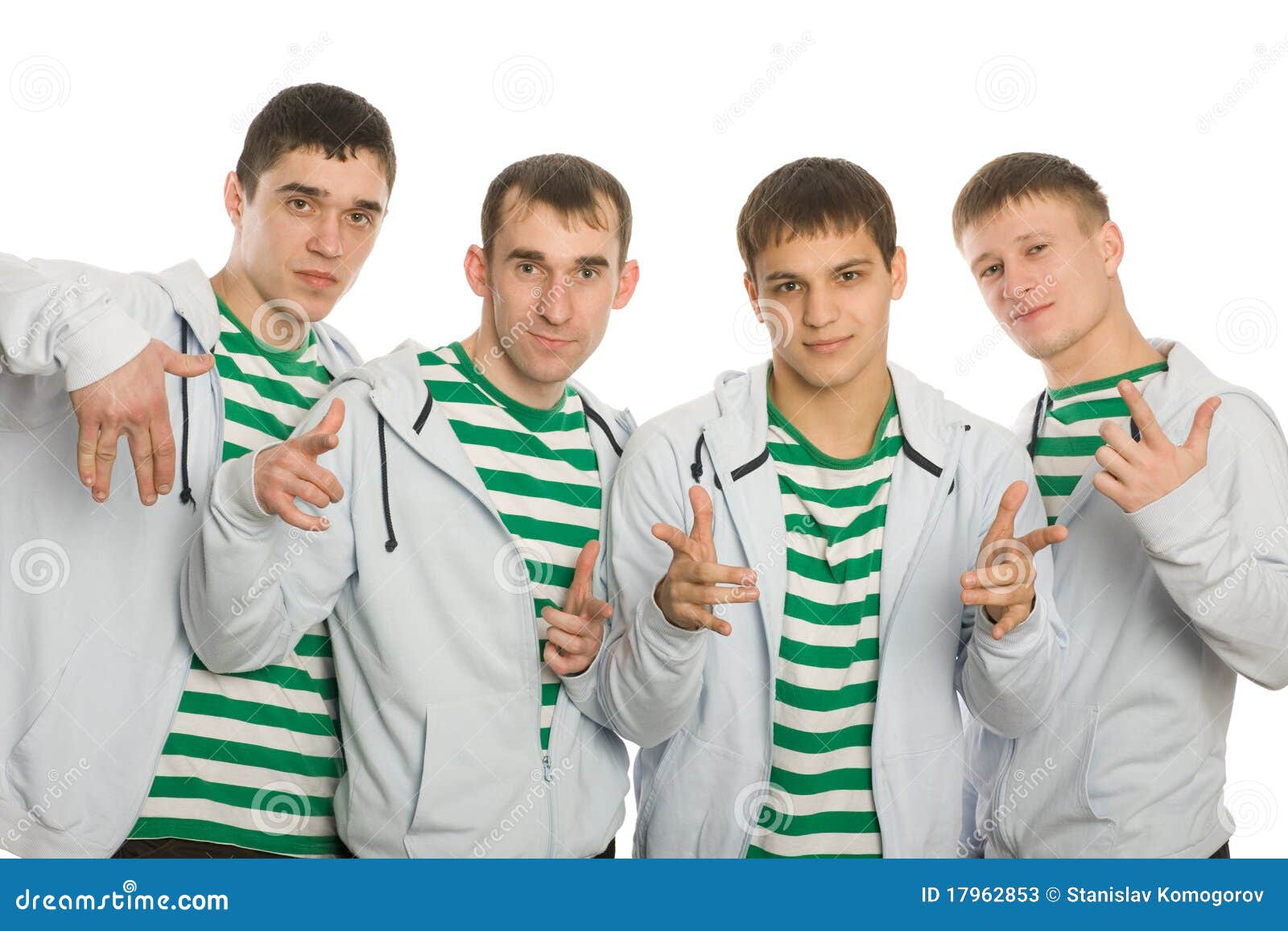 Team of young guys stock image. Image of looking, length - 17962853
