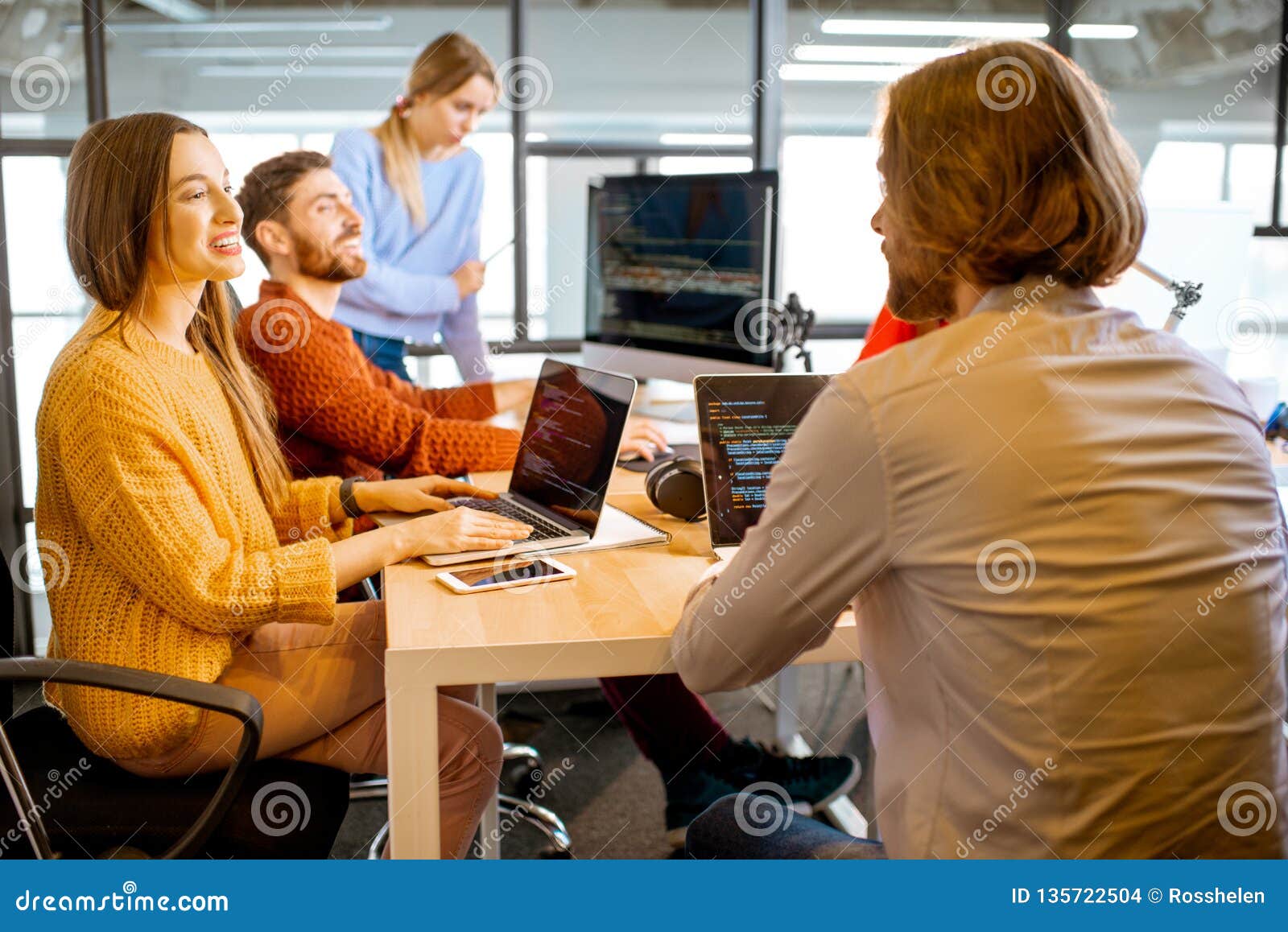 Programmers Working in the Office Stock Photo - Image of desk, digital ... Programmers Working in the Office Stock Photo - Image of desk, digital ...