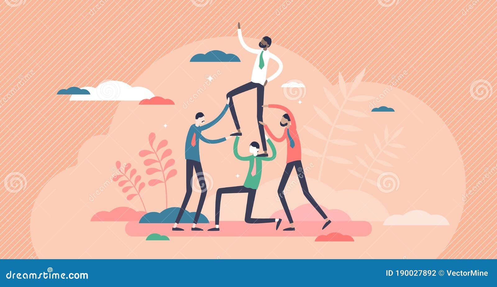 Teambuilding Cartoons, Illustrations & Vector Stock Images - 2459 ...