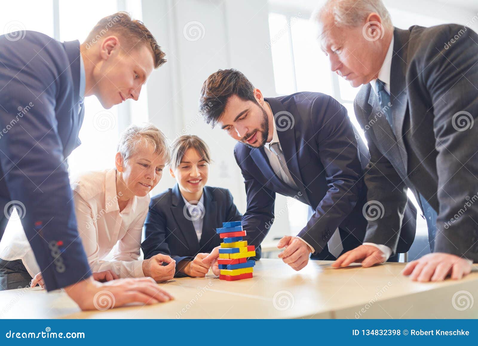 Teambuilding Creative Workshop Stock Photo - Image of people, group ...