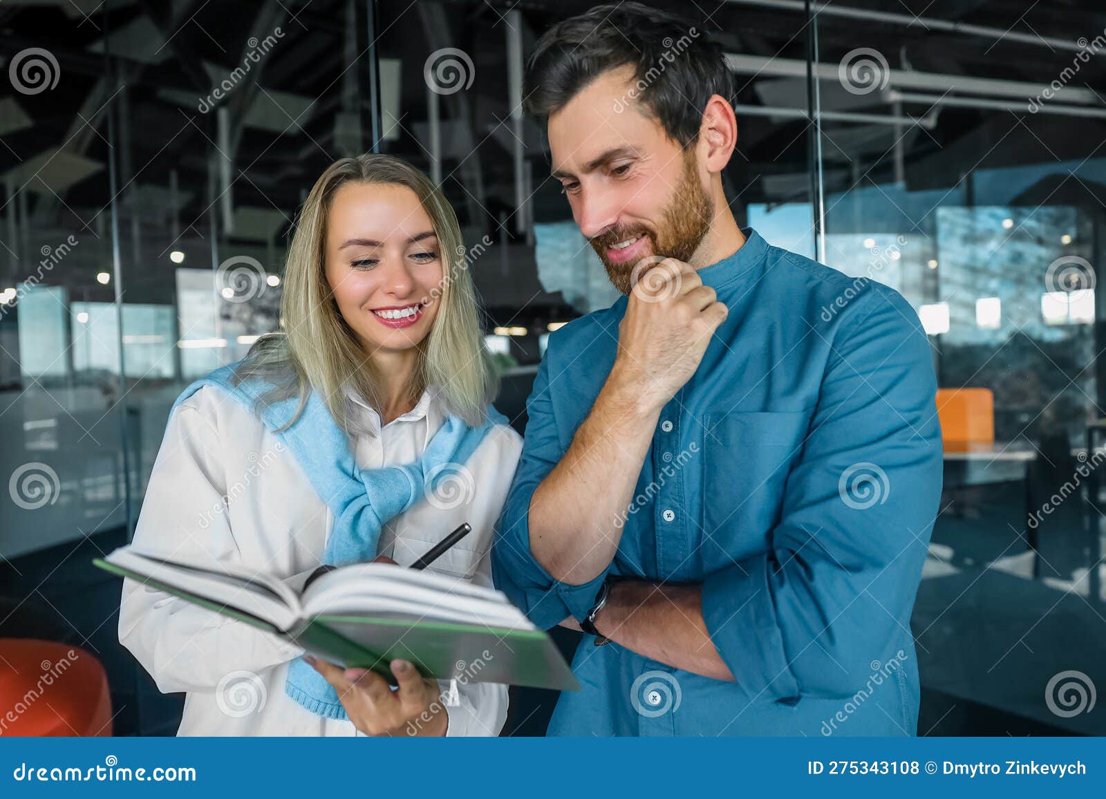 Teammates Talking and Discussing New Project Stock Photo - Image of ...