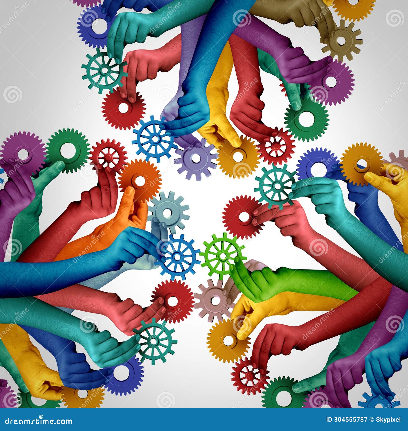 Teams Collaborating Together Stock Image - Image of collaborating ...