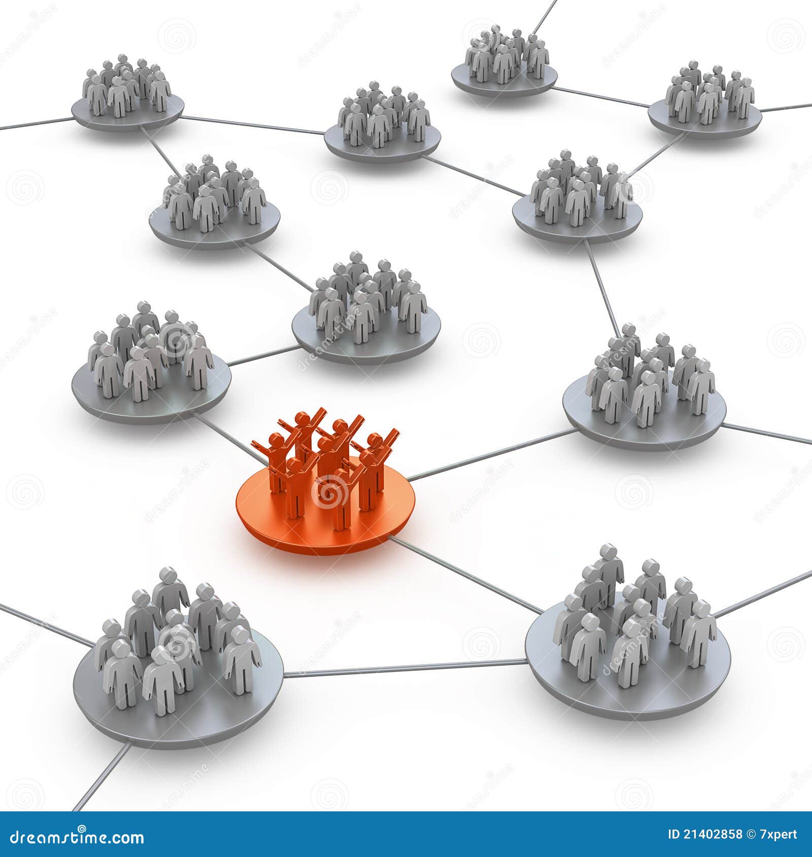Teams connection stock illustration. Illustration of crowd - 21402858