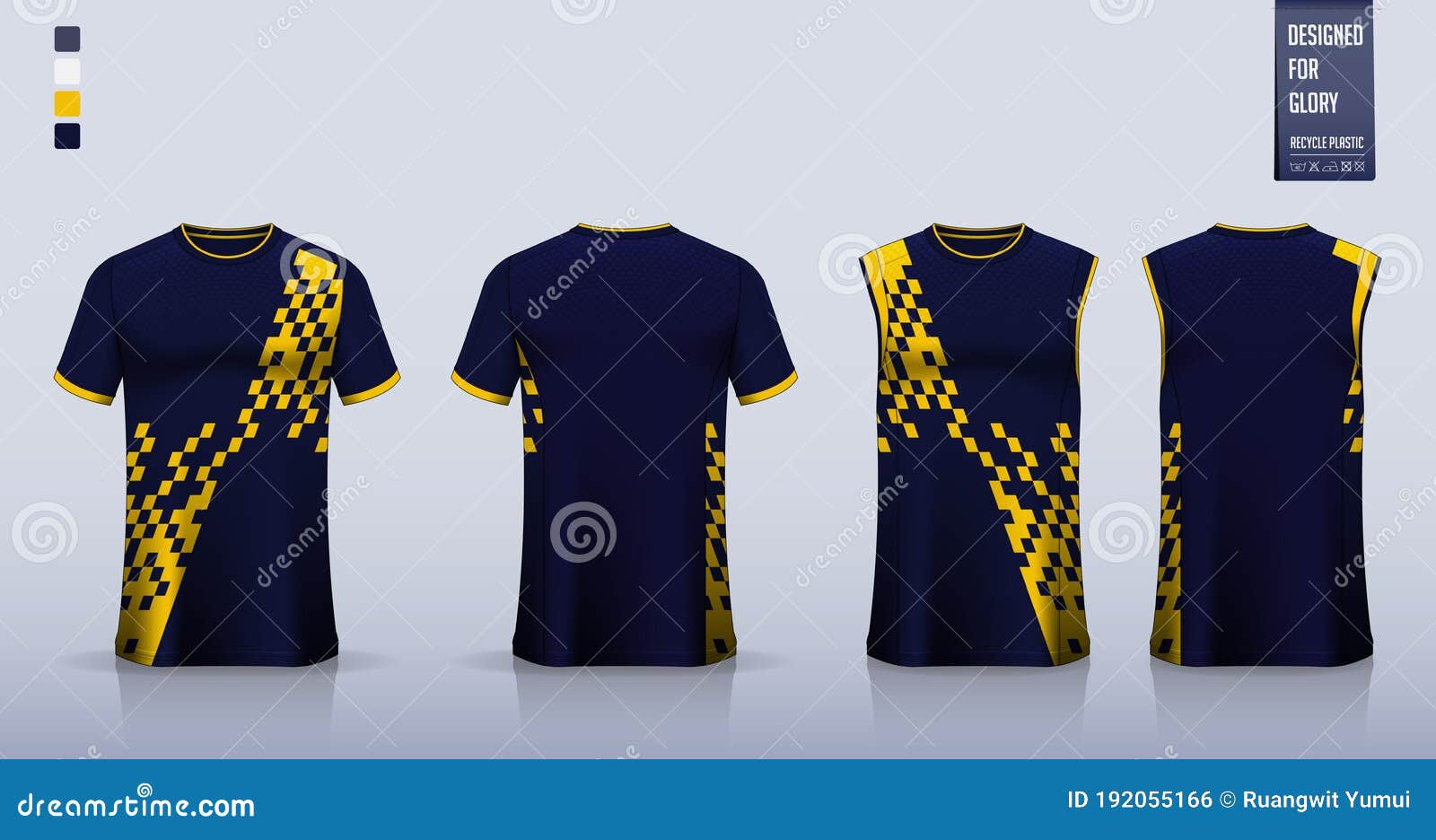 Yellow Checkered Pattern T-shirt Sport, Soccer Jersey, Football Kit ...