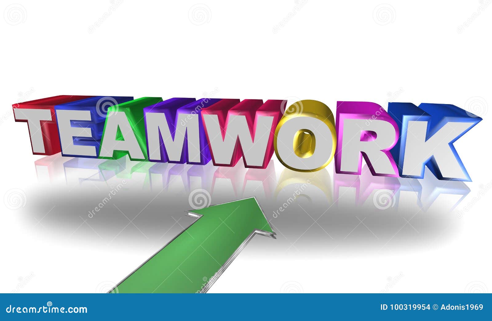 Teamwork ilustração stock. Ilustração de letras, roxo - 100319954