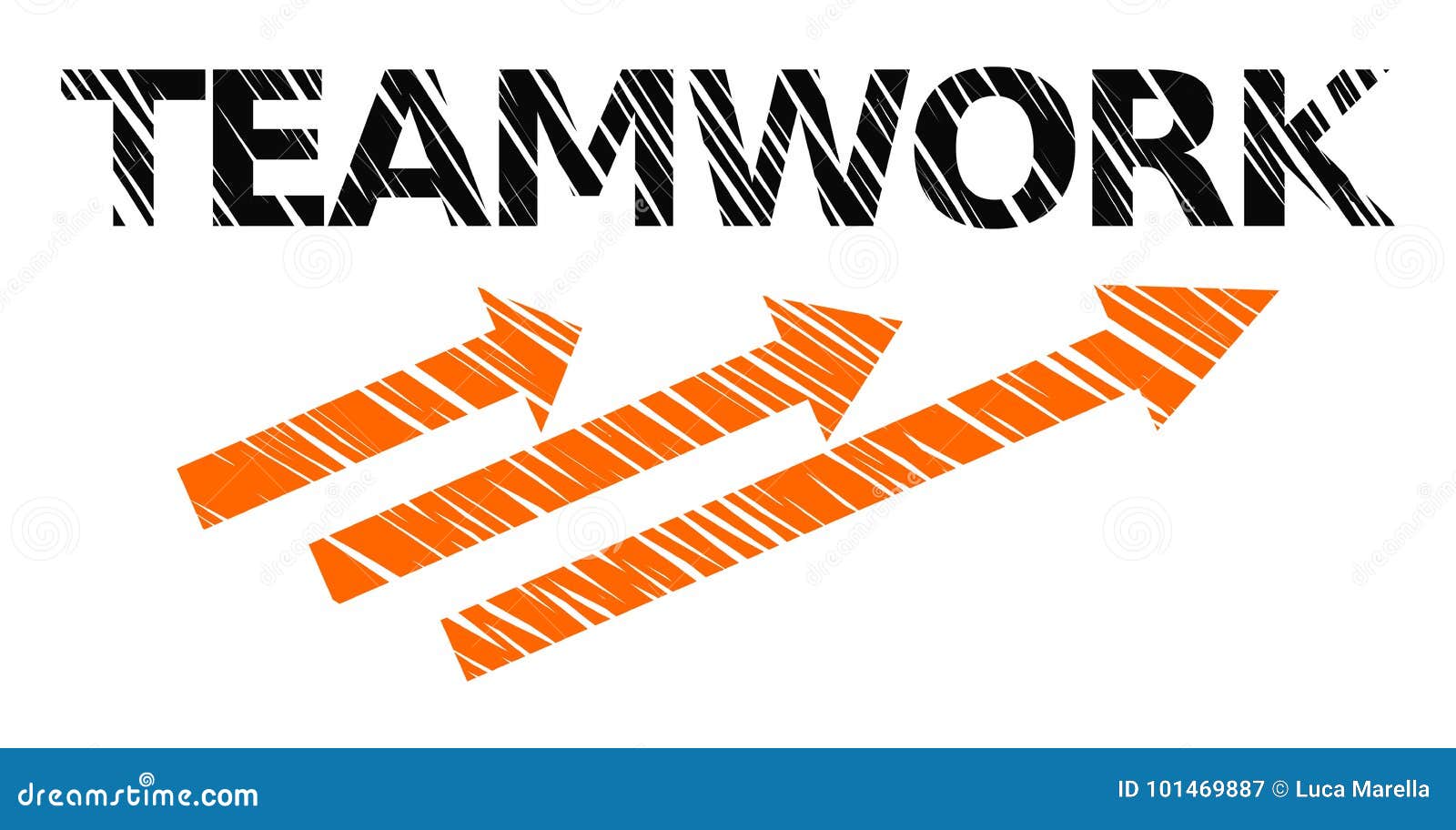 Teamwork ilustração do vetor. Ilustração de marcar, incorporado - 101469887