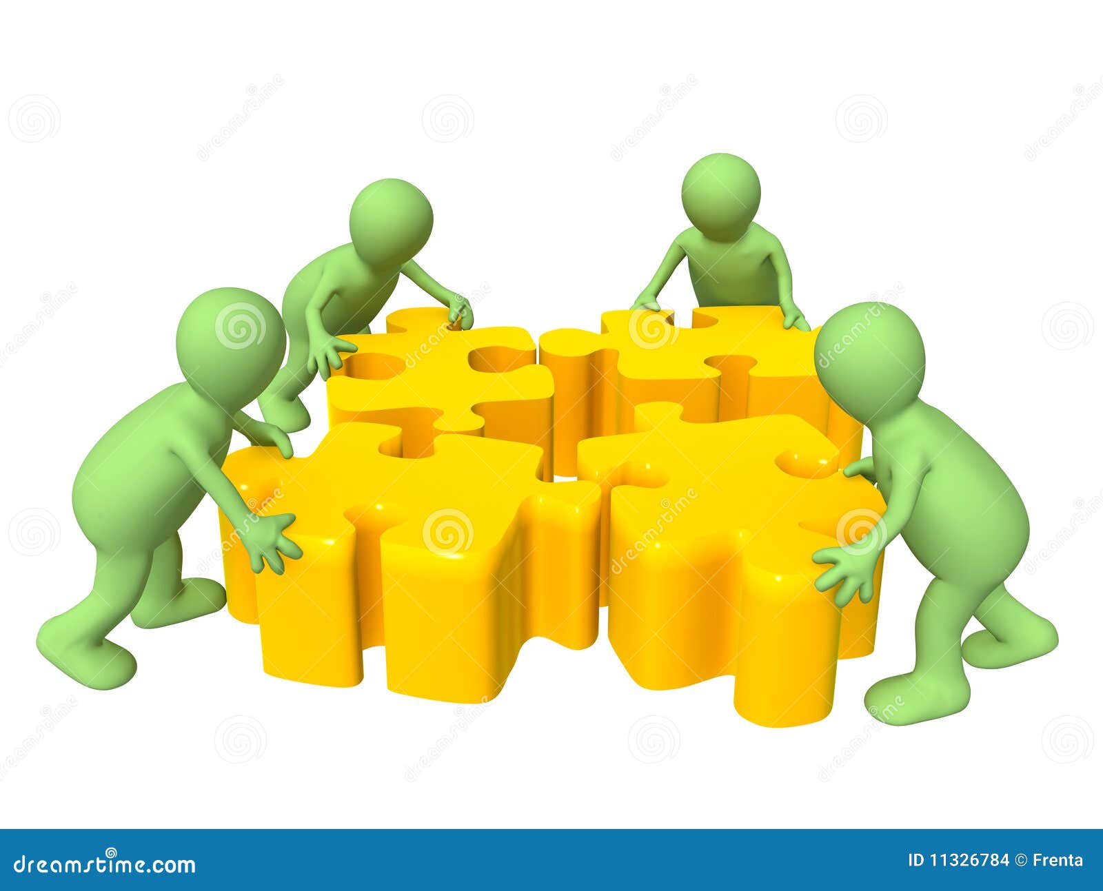 Teamwork stock illustration. Illustration of piece, businessman - 11326784