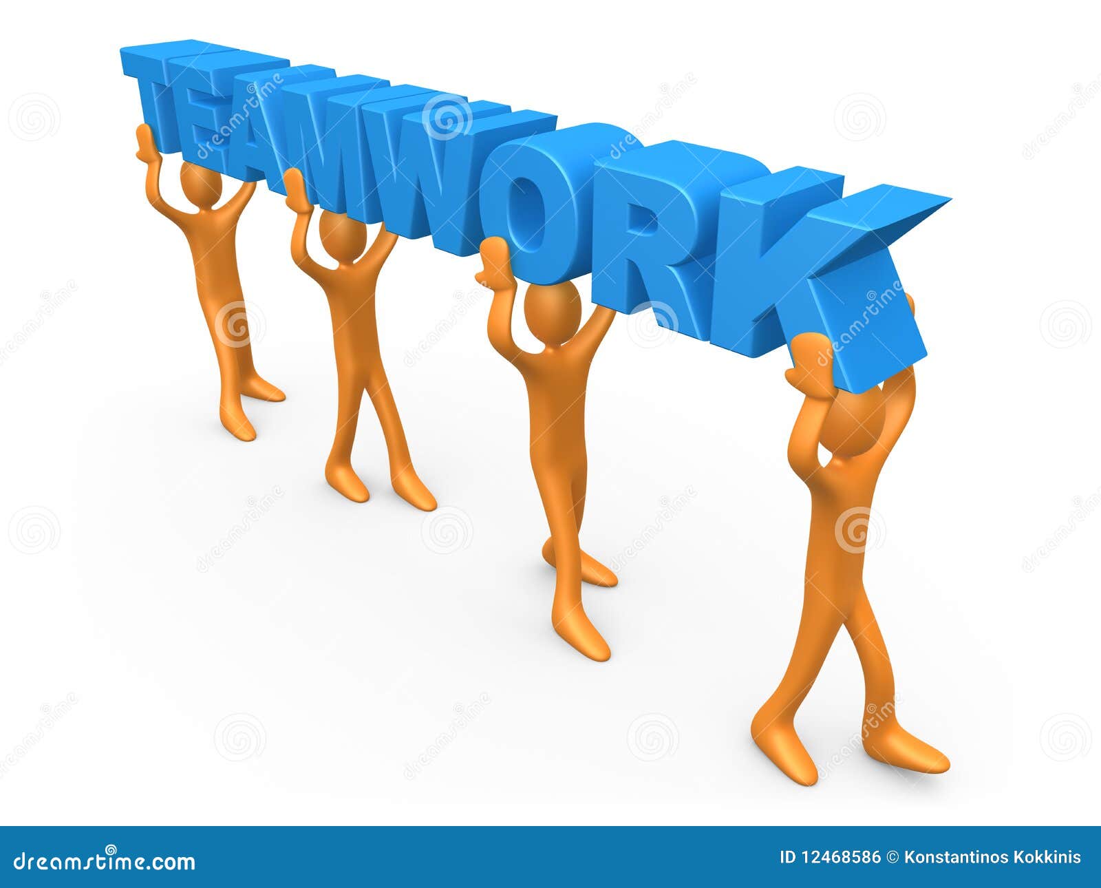 Teamwork stock illustration. Illustration of success - 12468586