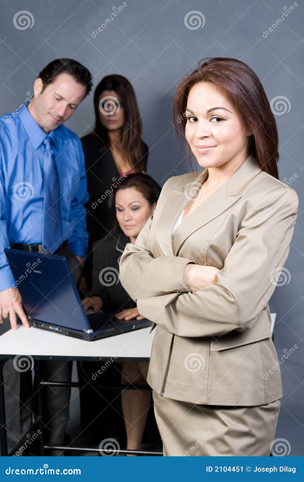 Teamwork stock image. Image of female, jacket, business - 2104451