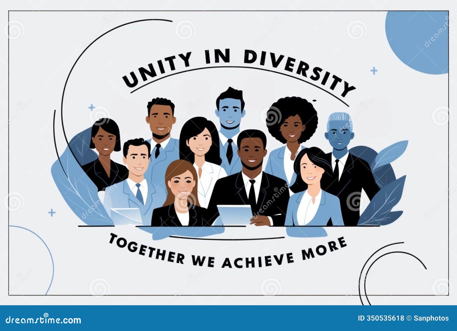 Unity in Diversity: Collaborative Success Stock Illustration ...