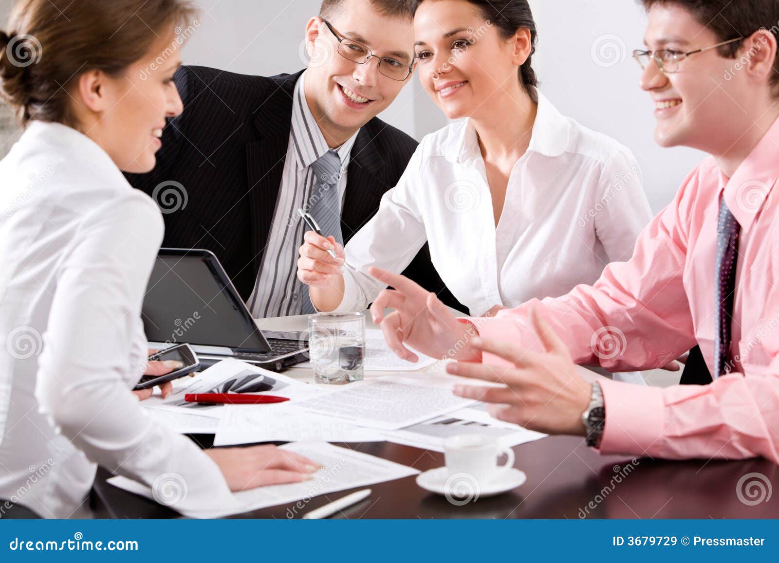Teamwork stock image. Image of conversation, paper, business - 3679729
