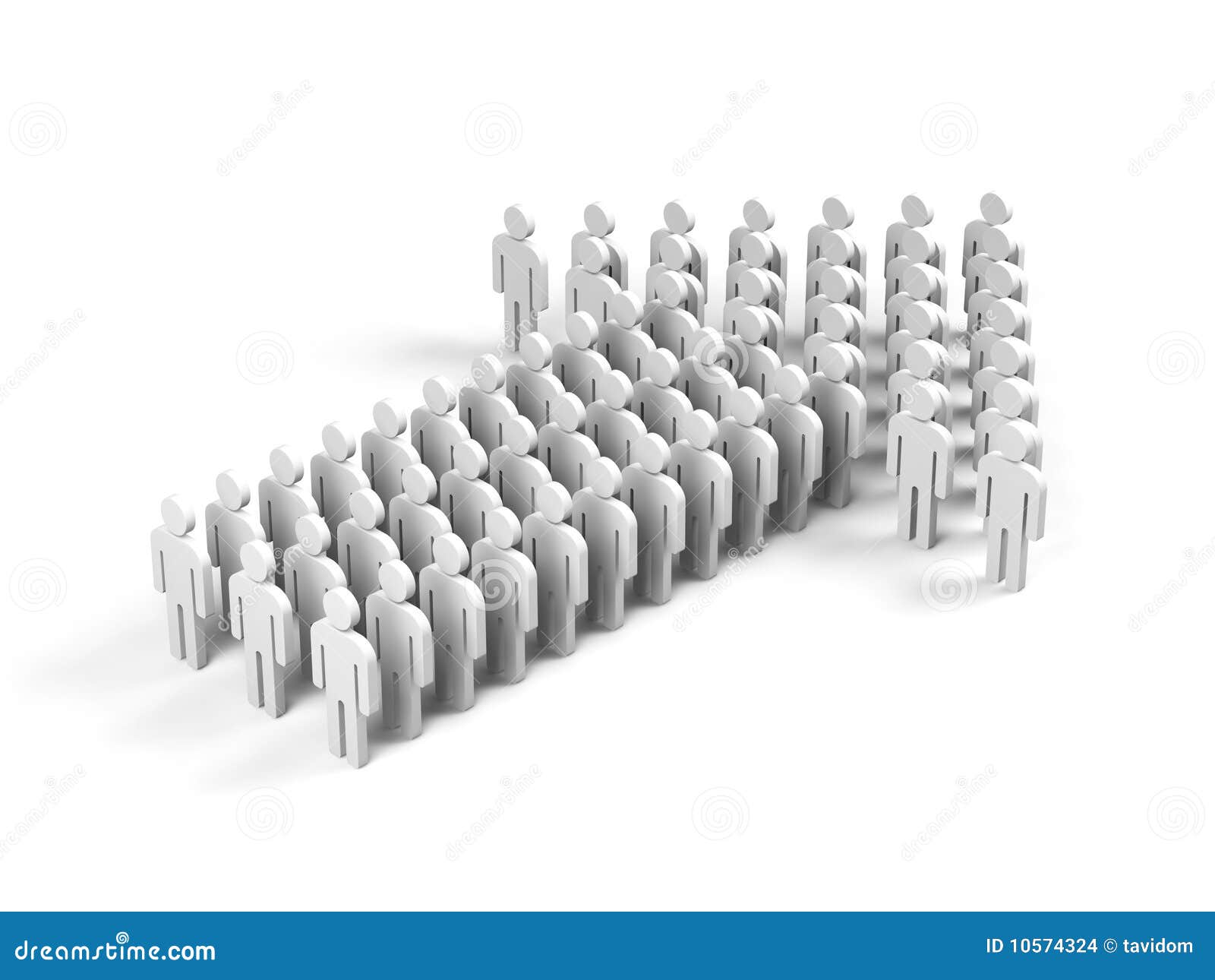 Teamwork. 3d image. stock illustration. Illustration of meeting - 10574324