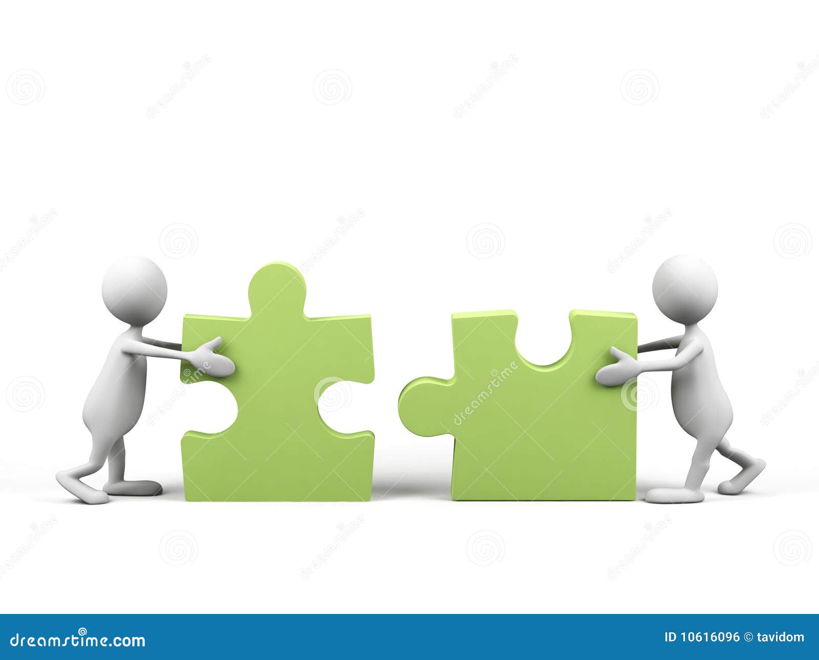 Teamwork. 3d image stock illustration. Illustration of helping - 10616096