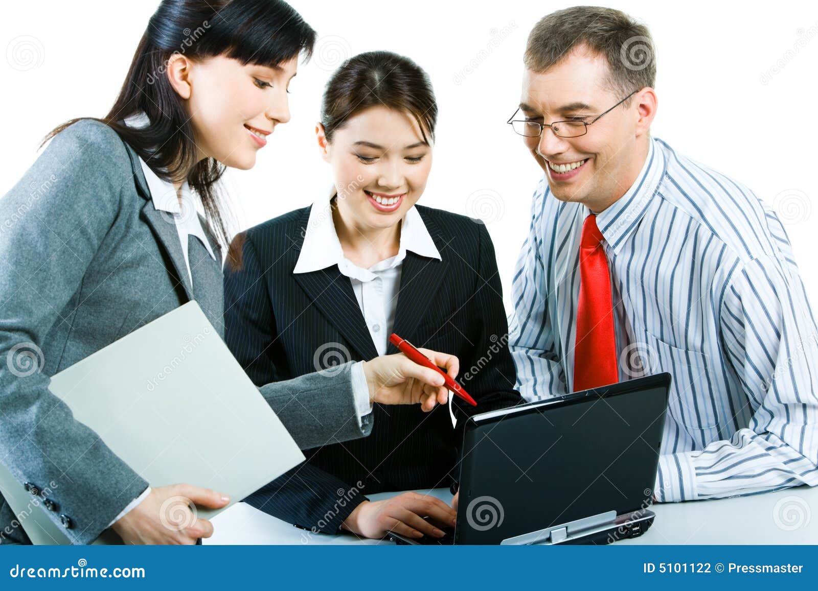 Teamwork stock photo. Image of boss, female, people, meeting - 5101122