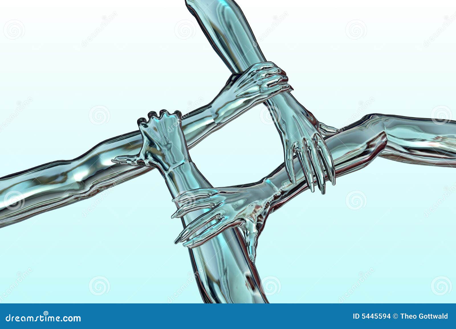 Teamwork stock illustration. Illustration of hands, breakable - 5445594