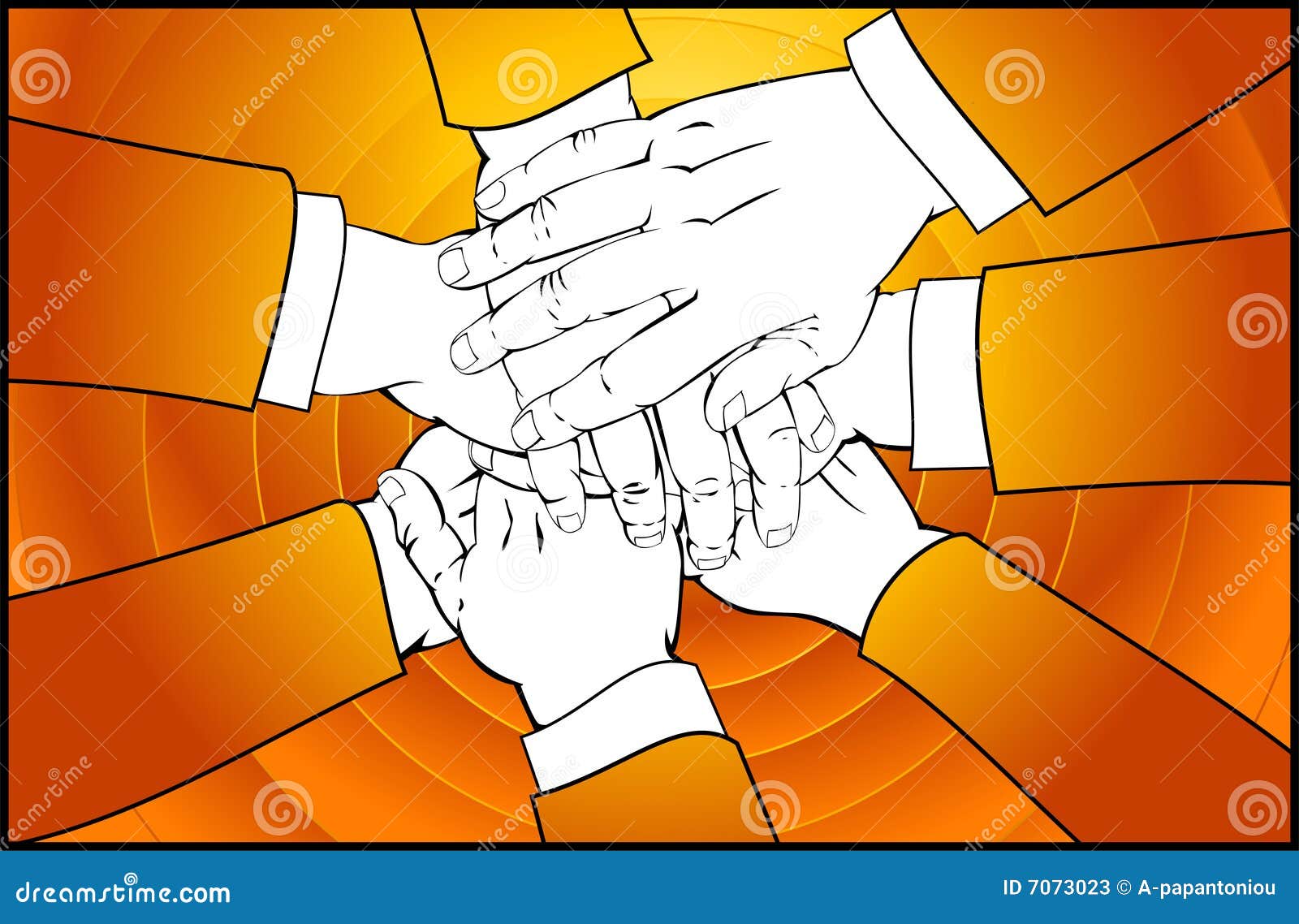 Teamwork stock vector. Illustration of clip, support, people - 7073023