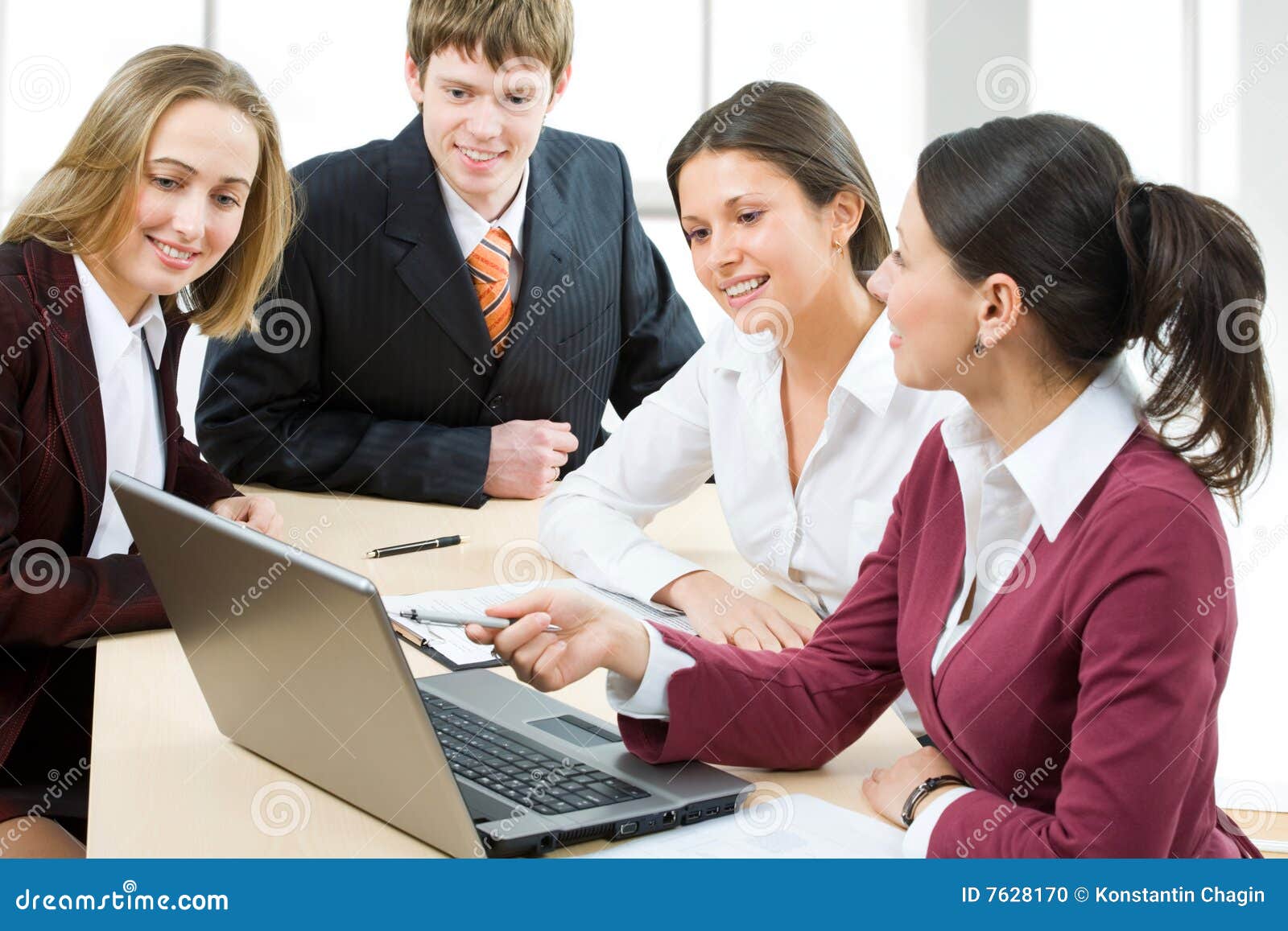 Teamwork stock photo. Image of modern, business, beautiful - 7628170
