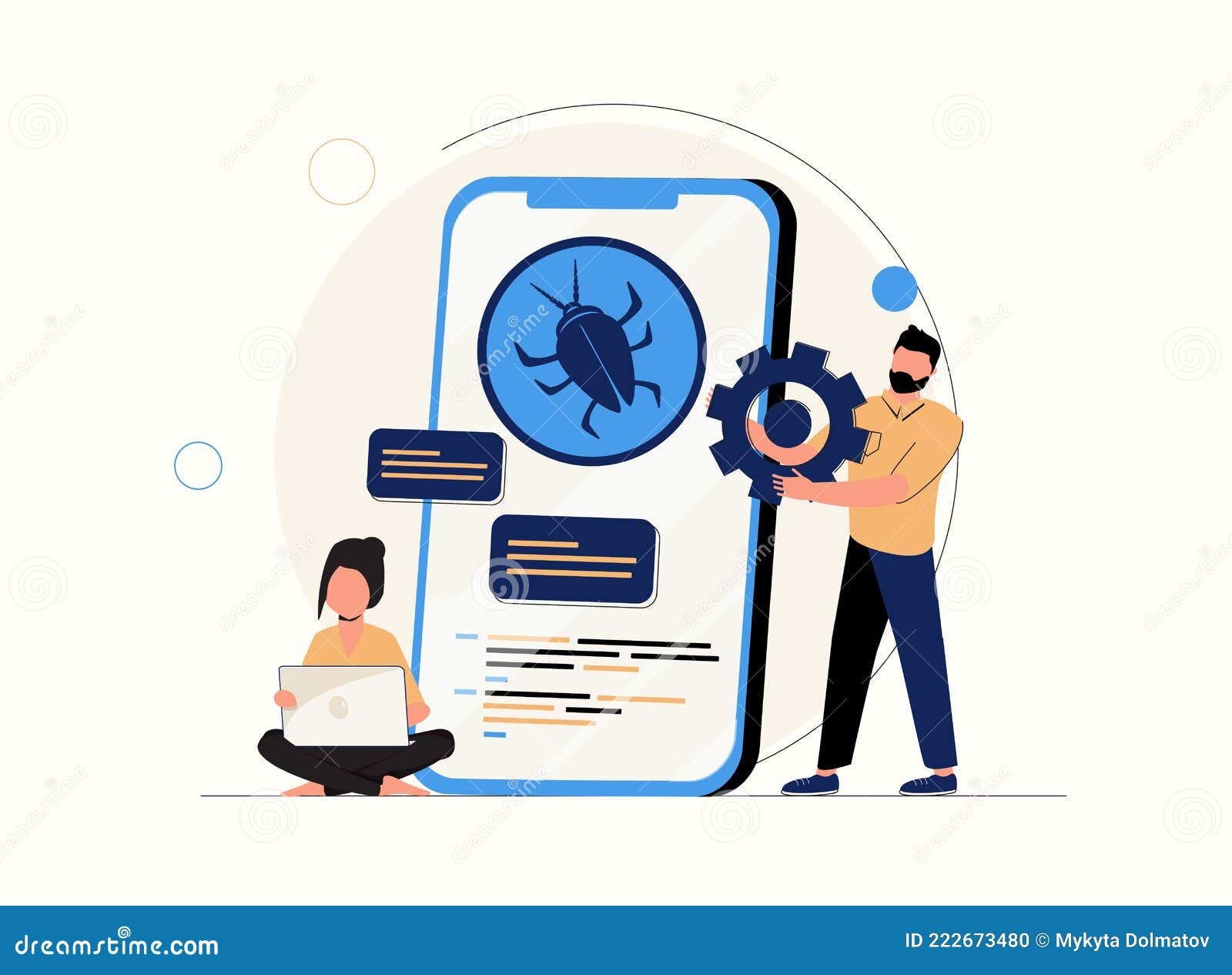 It Teamwork Abstract Concept Vector Illustration Set. DevOps Team, Beta ...