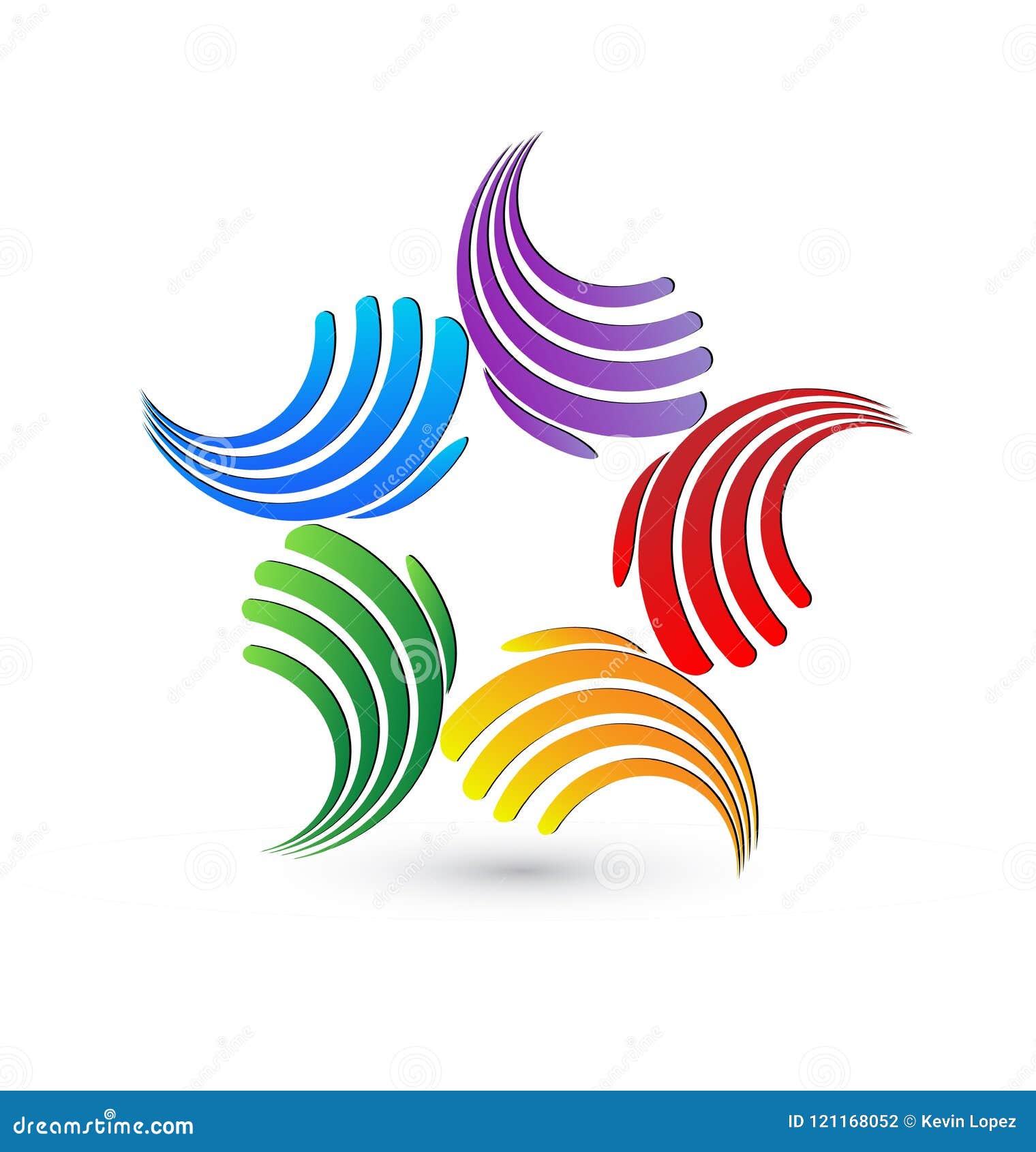 Teamwork Abstract Concepts Cartoon Vector | CartoonDealer.com #209521901