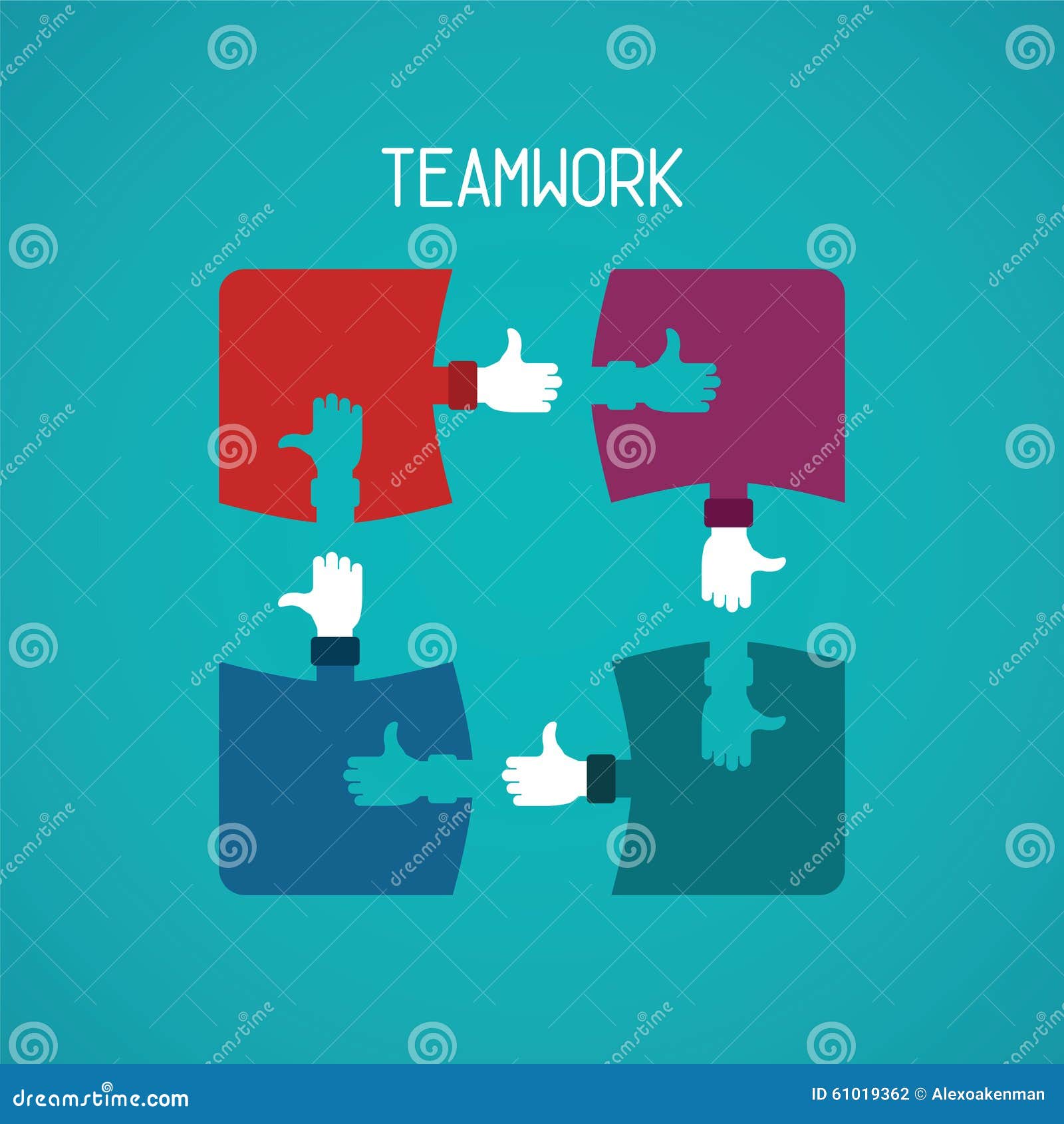 Teamwork Abstract Concept Vector Illustrations. | CartoonDealer.com ...