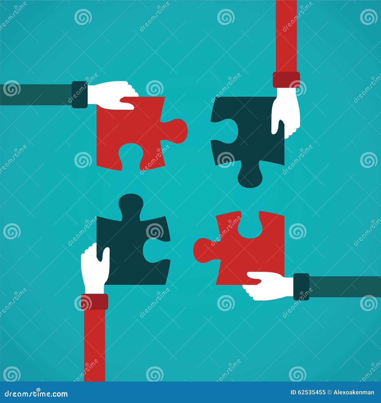 Teamwork Abstract Concept Vector Illustrations. | CartoonDealer.com ...