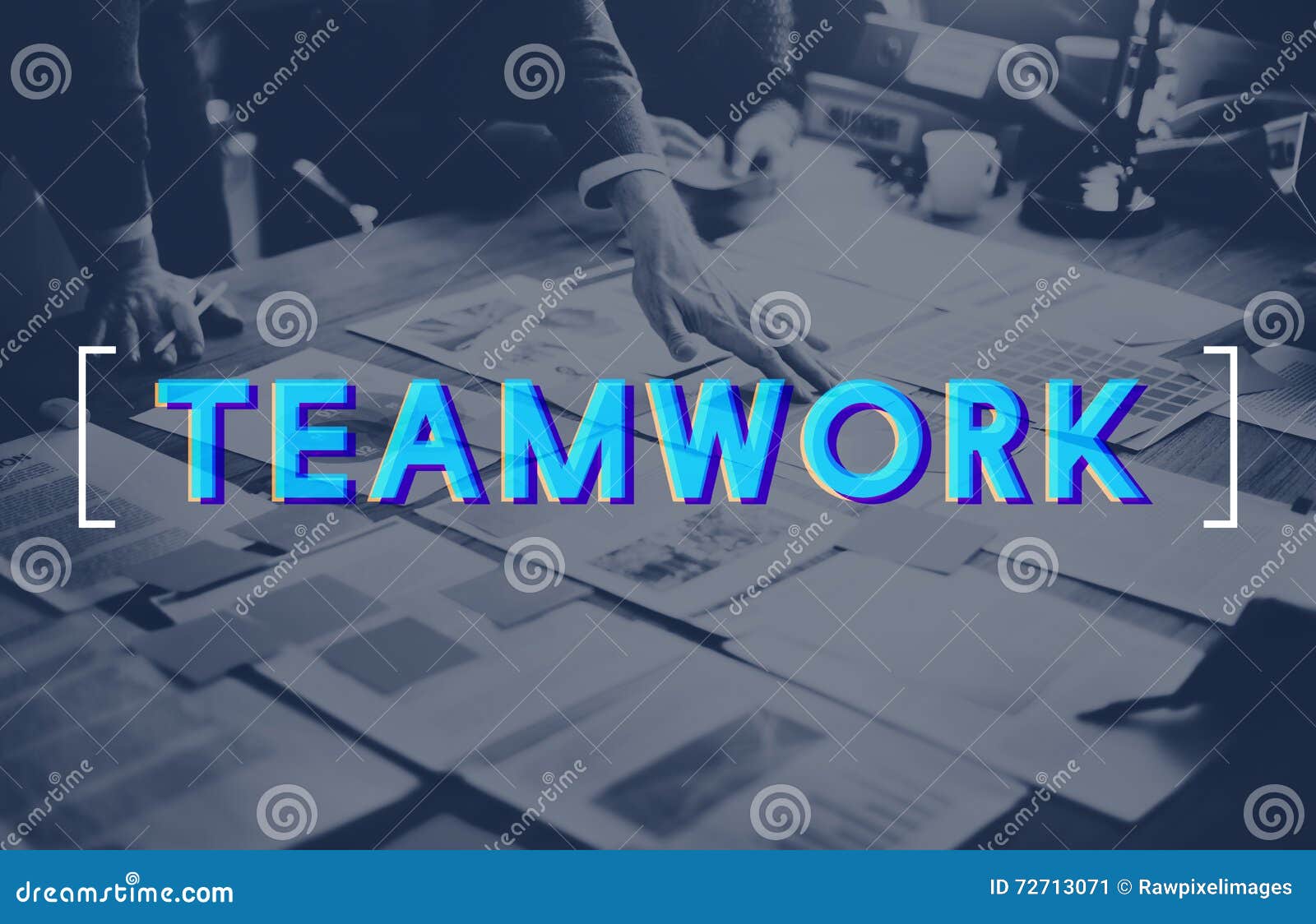 Teamwork Agreement Alliance Collaboration Unity Concept Stock Image ...