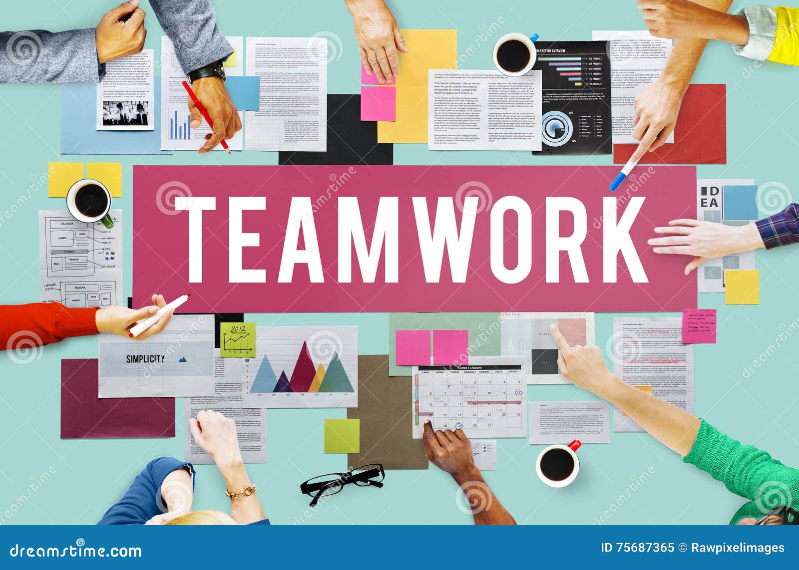Teamwork Alliance Association Collaboration Concept Stock Image - Image ...