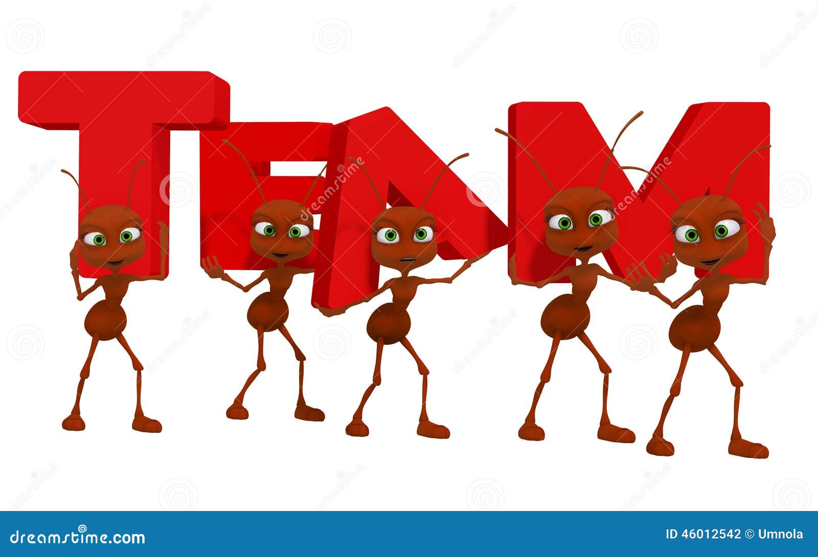 Ants Teamwork Drawing