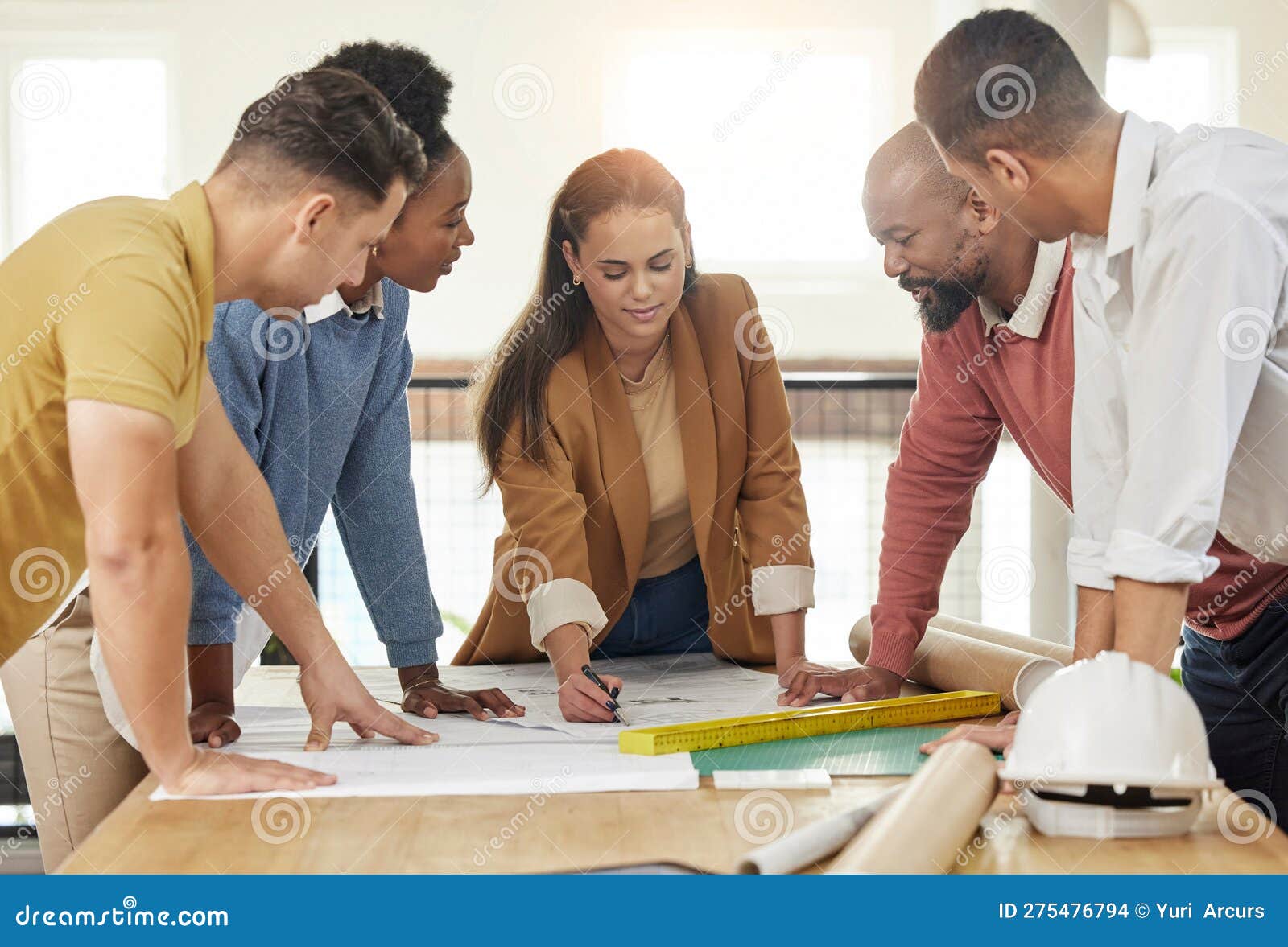 Teamwork, Architecture and Business People in Meeting for Planning ... Teamwork, Architecture and Business People in Meeting for Planning ...